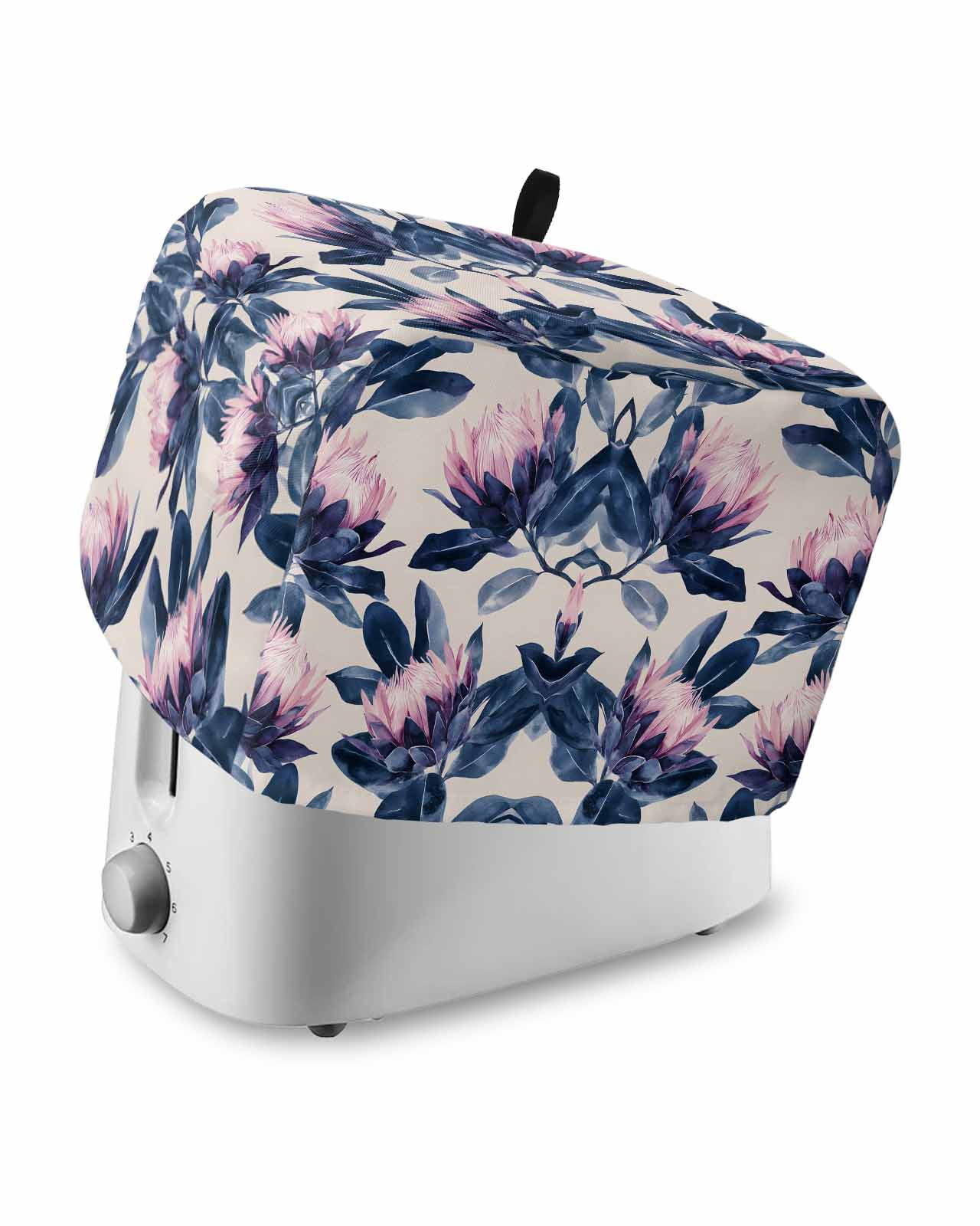 Fsddascl Blue Purple Botanical Small Toaster Cover 2 Slice, Kitchen ...