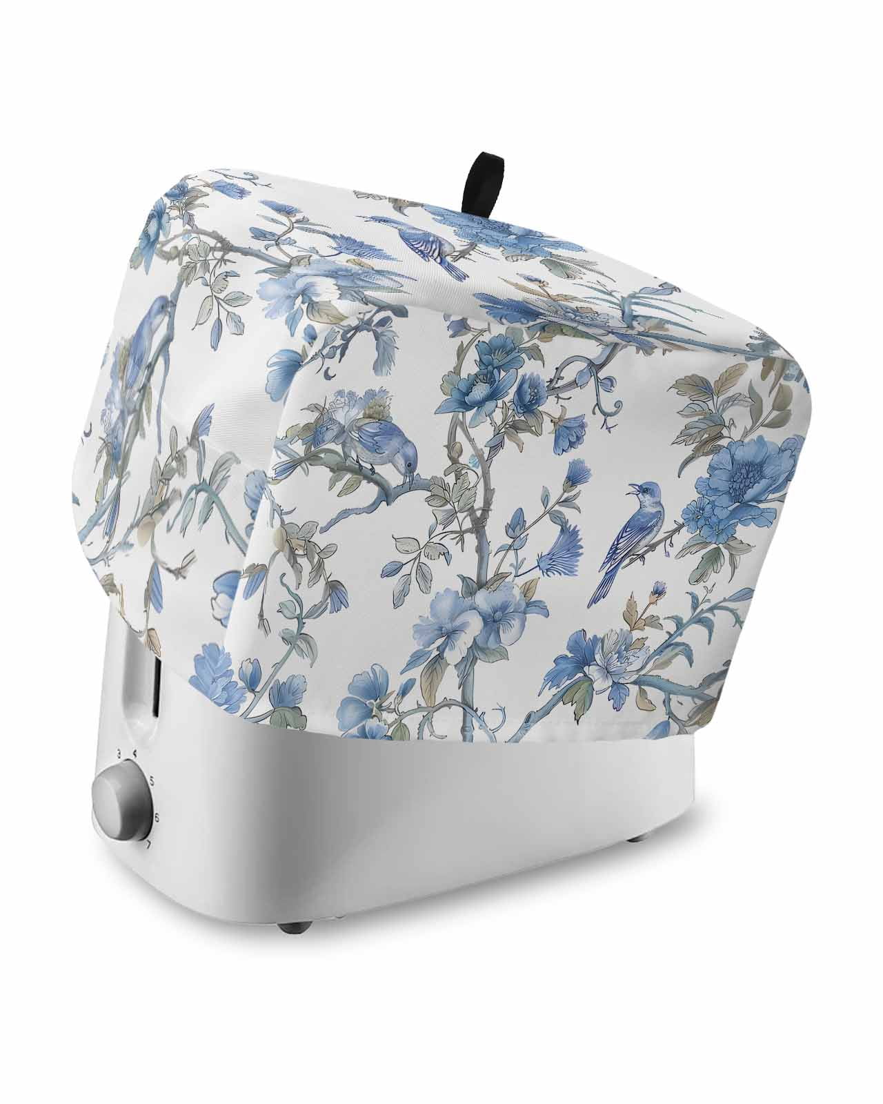 Fsddascl Blue Spring Floral Small Toaster Cover 2 Slice, Kitchen ...