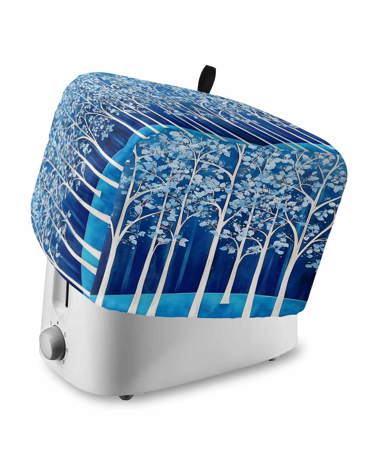 Fsddascl Blue Tree Forest Toaster Cover 4 Slice, Large Kitchen ...