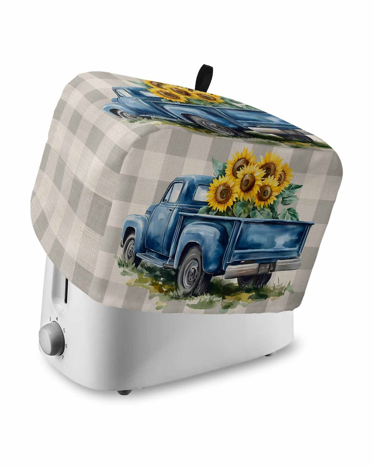 Fsddascl Blue Truck Yellow Sunflower Toaster Cover 2 Slice, Small ...