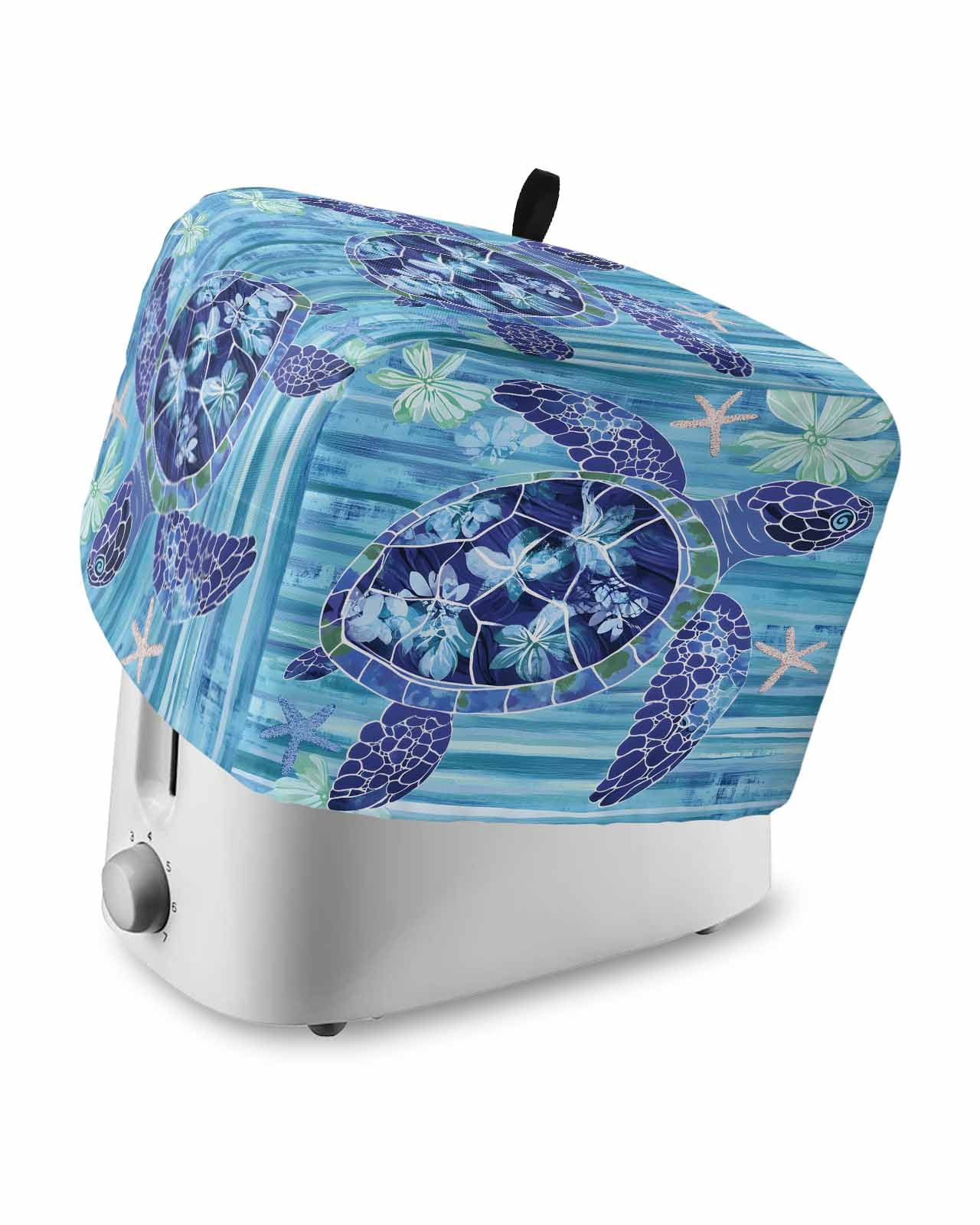 Fsddascl Blue Turtle Coastal Toaster Cover 2 Slice, Small Kitchen ...