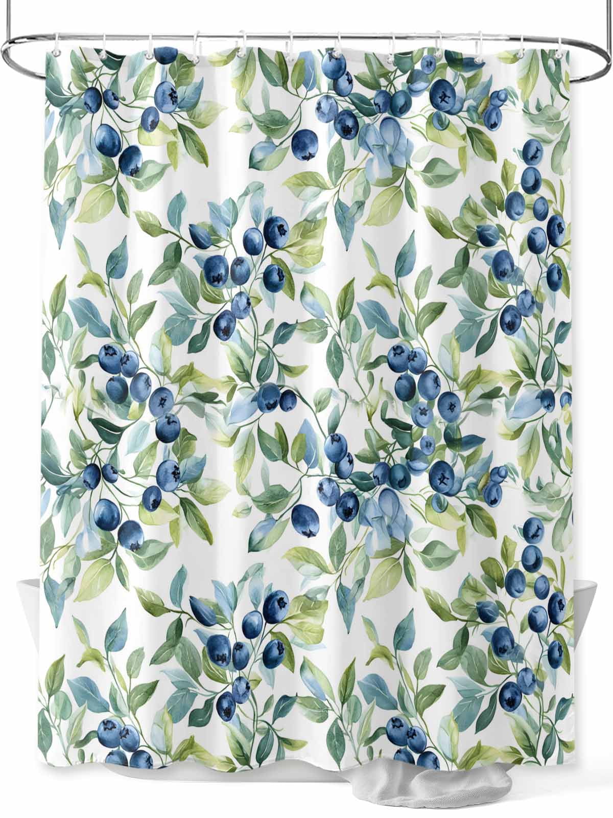 Fsddascl Blueberrys Leaves Shower Curtain Set - Small 36" x 72 ...