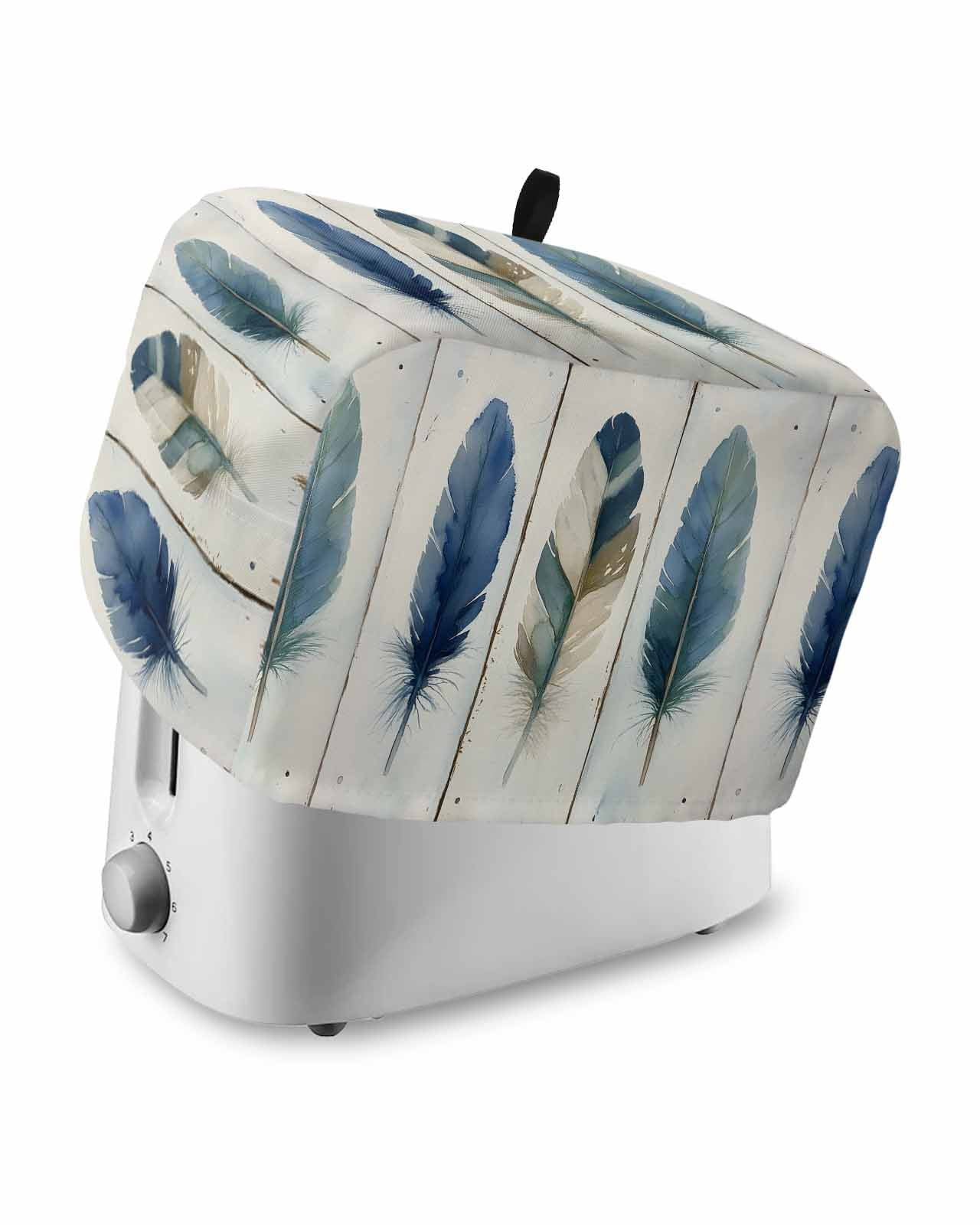 Fsddascl Boho Blue Feathers Toaster Cover 2 Slice, Small Kitchen ...