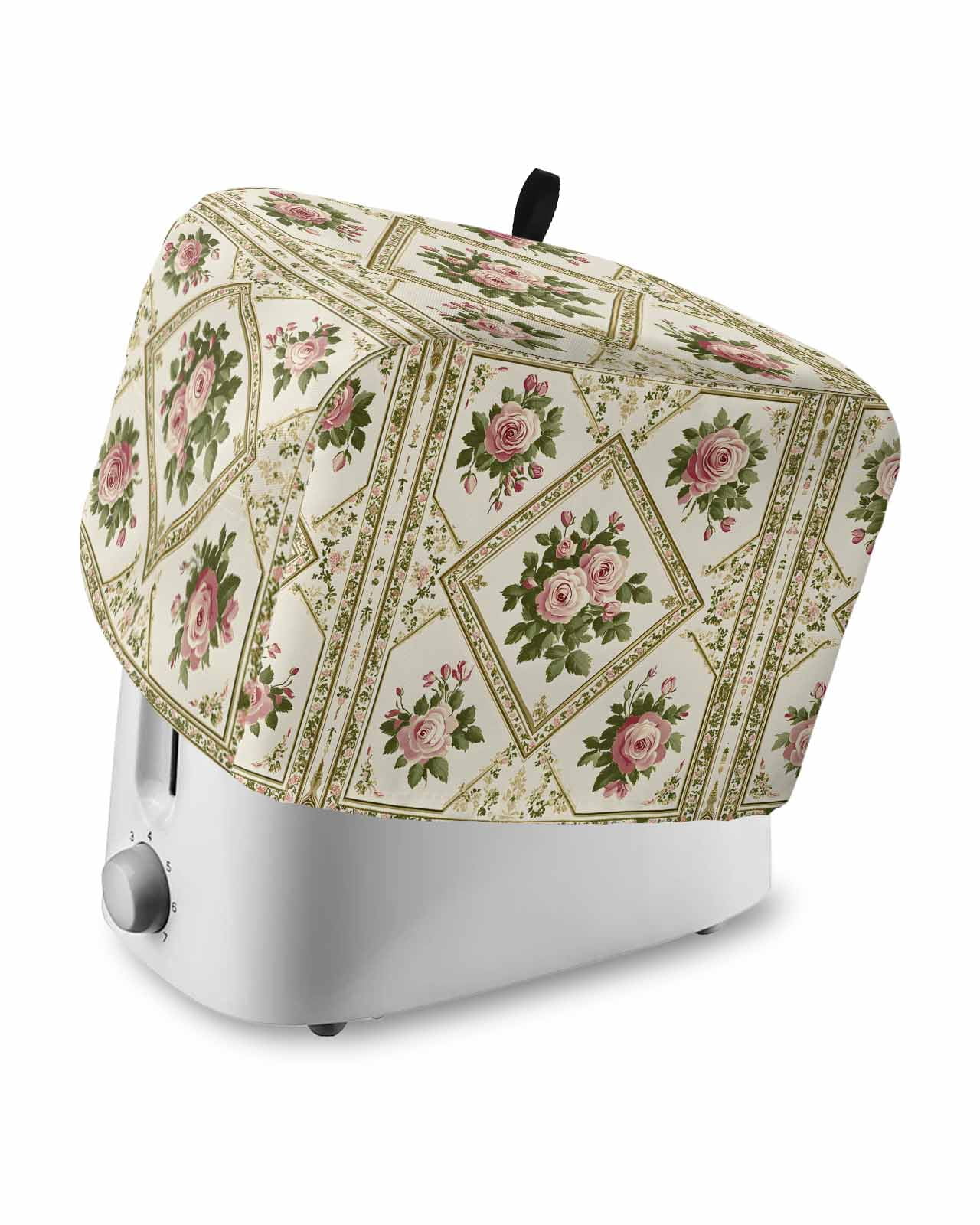 Fsddascl Boho Pink Floral Small Toaster Cover 2 Slice, Kitchen ...
