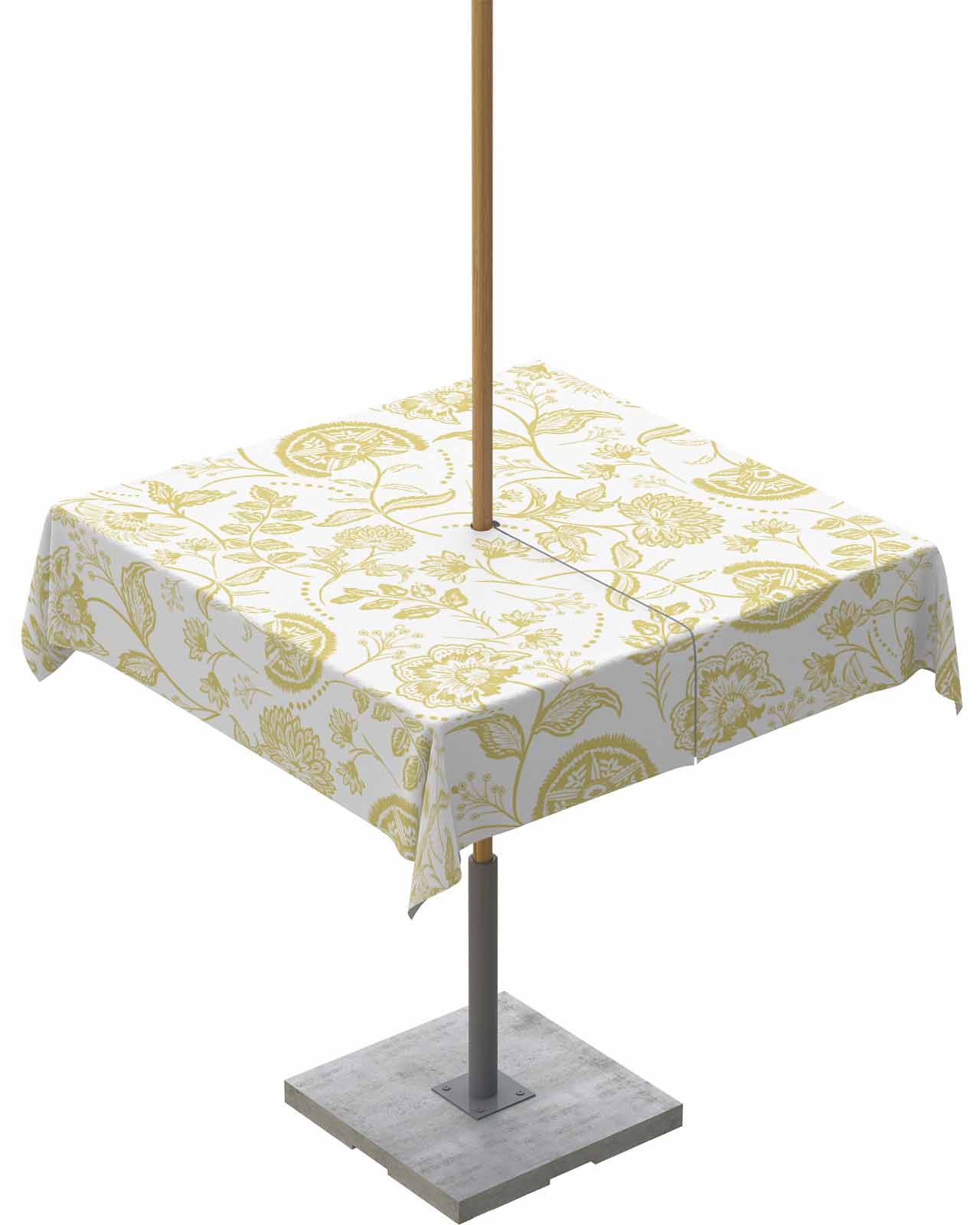 Fsddascl Boho Yellow Floral Outdoor Tablecloth - 54x54 Inch Square ...