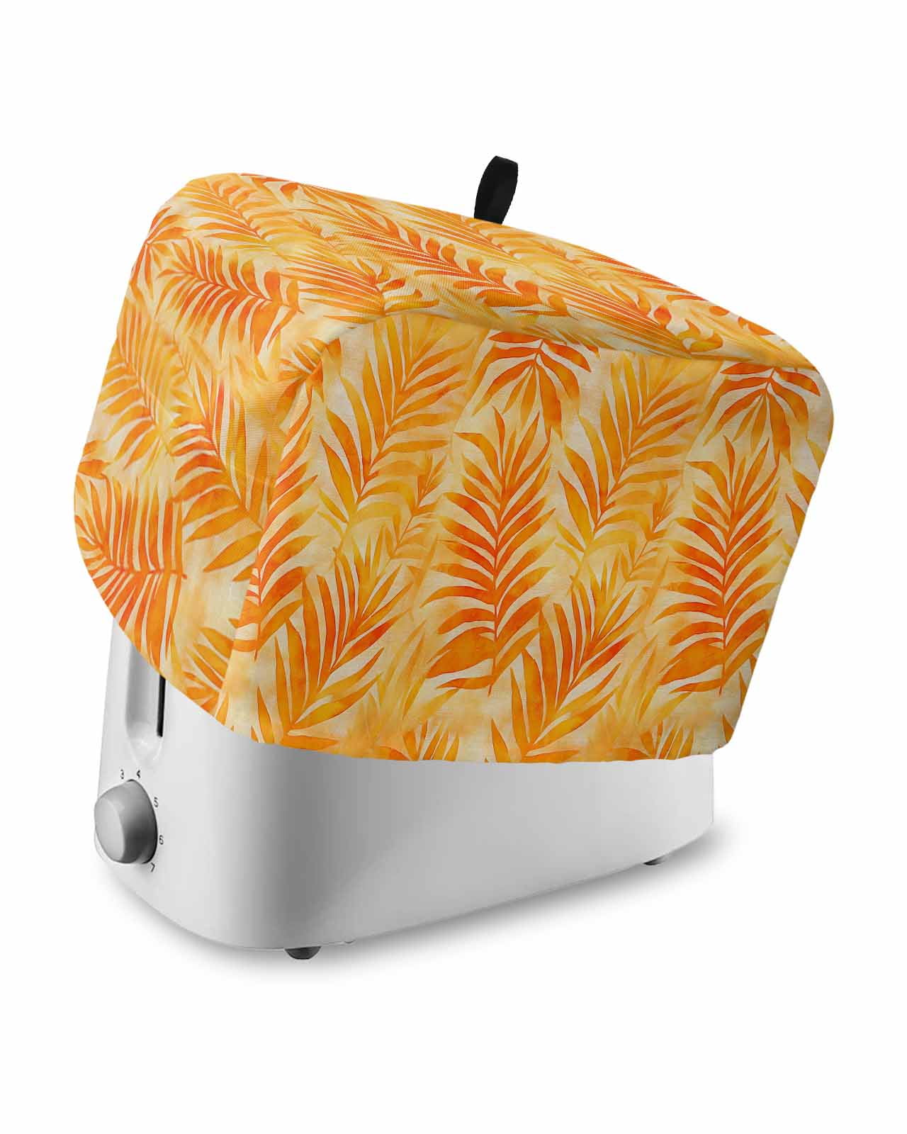 Fsddascl Botanical Orange Yellow Toaster Cover 4 Slice, Large Kitchen Appliance Covers ...