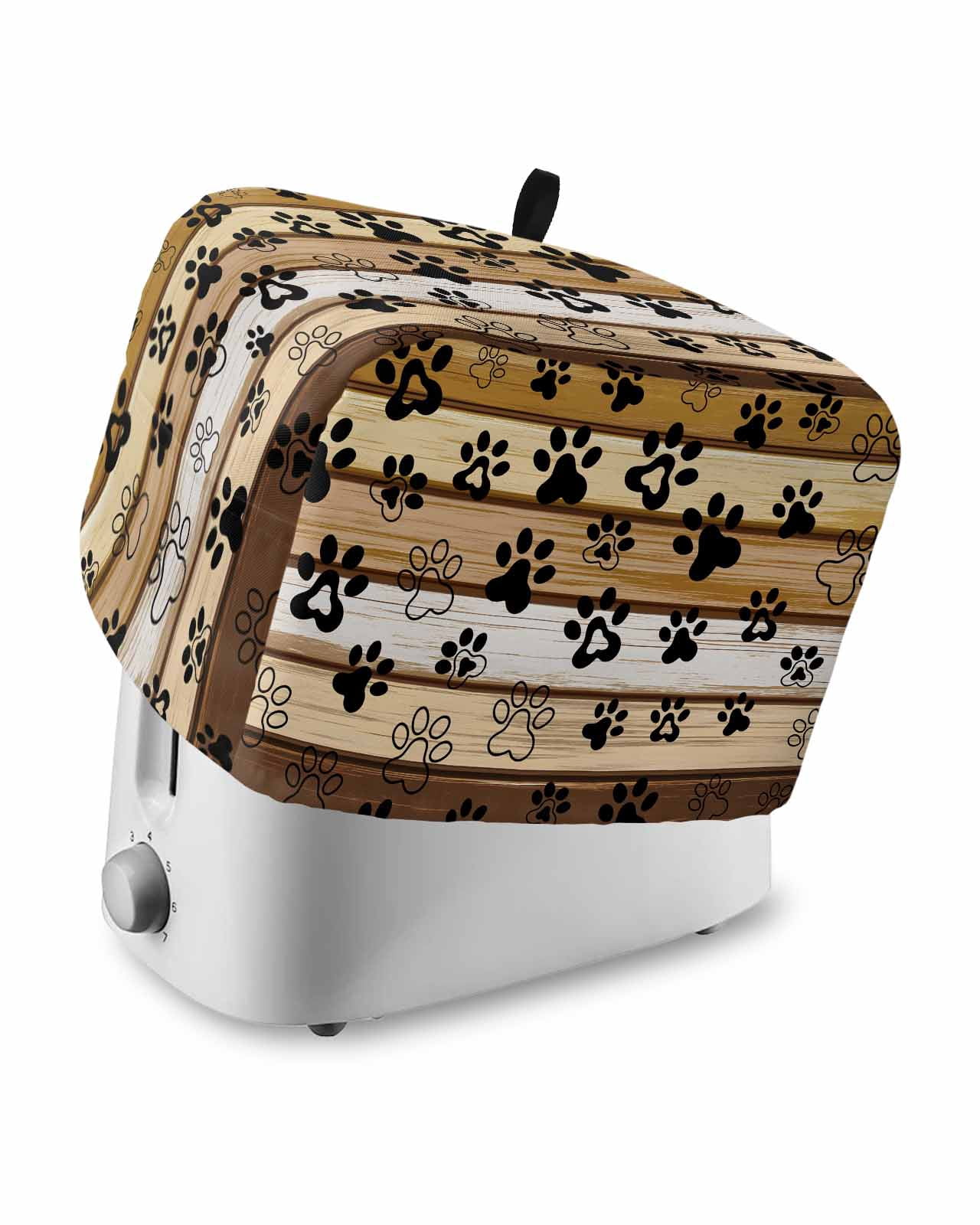 Fsddascl Brown Cat Paw Print Small Toaster Cover 2 Slice, Kitchen ...
