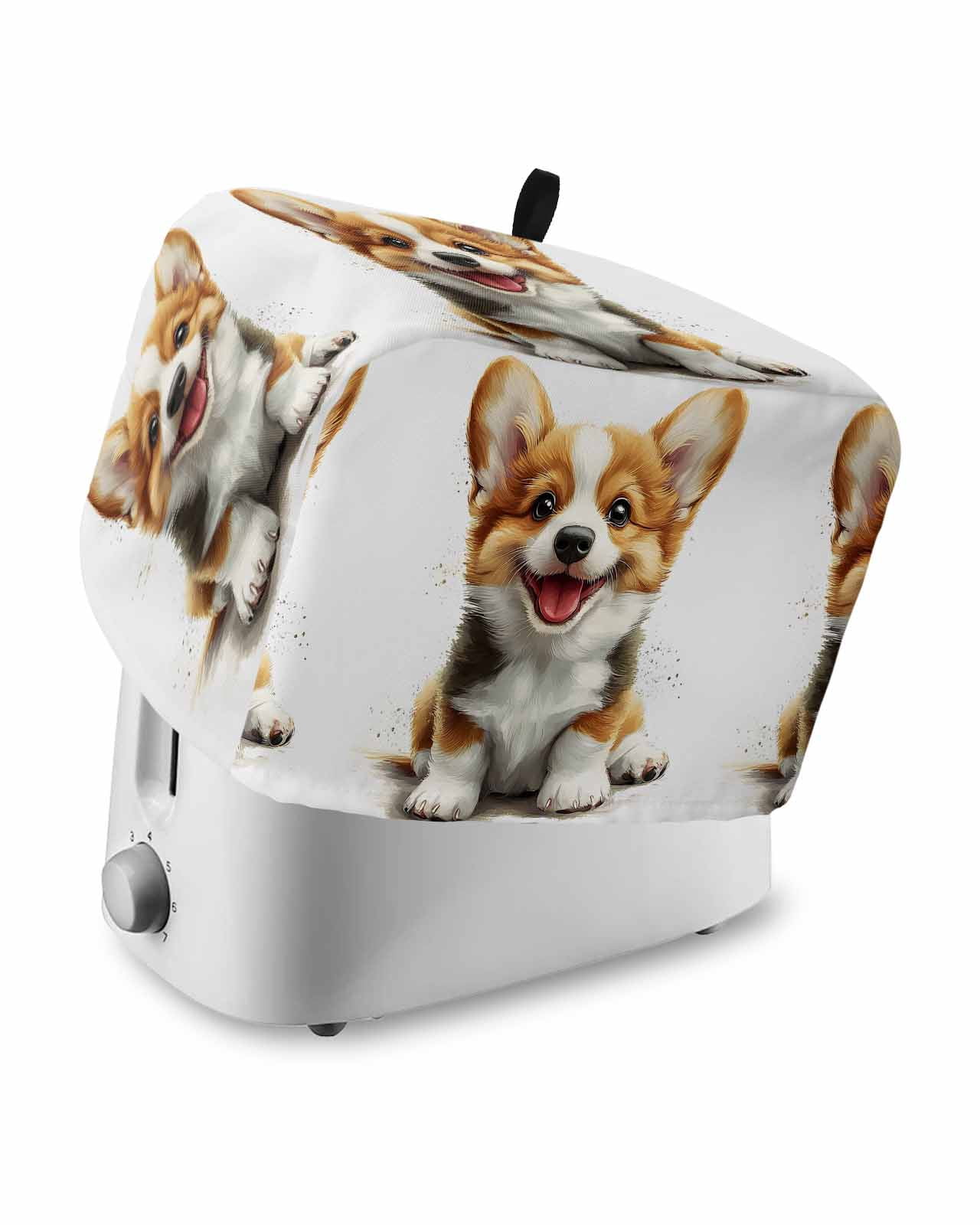 Fsddascl Brown Dogs Toaster Cover 4 Slice, Large Kitchen Appliance ...