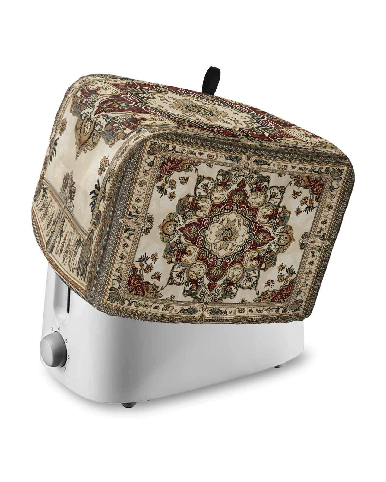 Fsddascl Brown Floral Small Toaster Cover 2 Slice, Kitchen Appliance ...