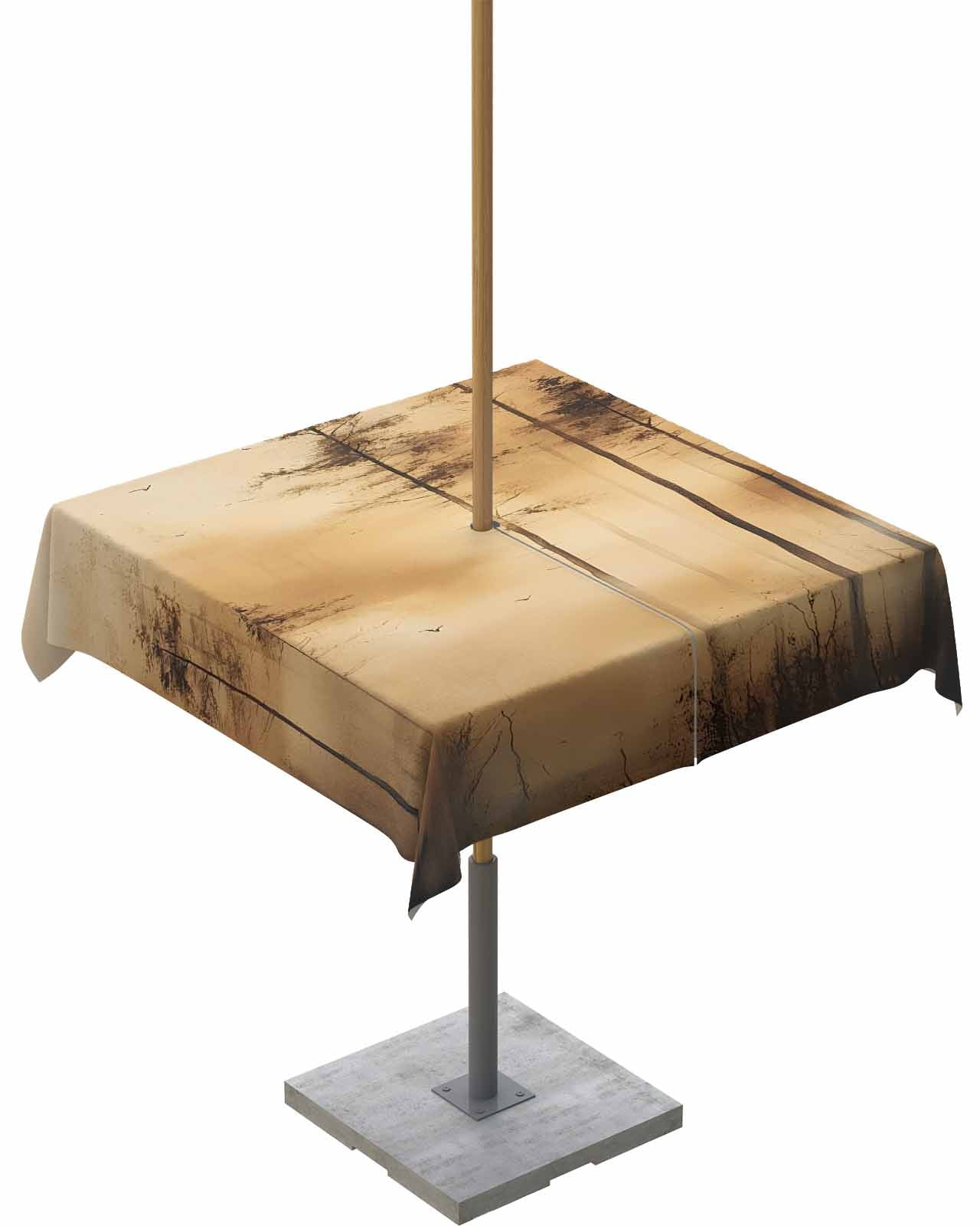 Fsddascl Brown Forest Outdoor Tablecloth - 60x60 Inch Square Dining ...