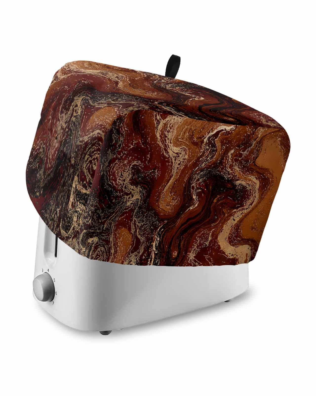 Fsddascl Brown Marble Toaster Cover 2 Slice, Small Kitchen Appliance ...