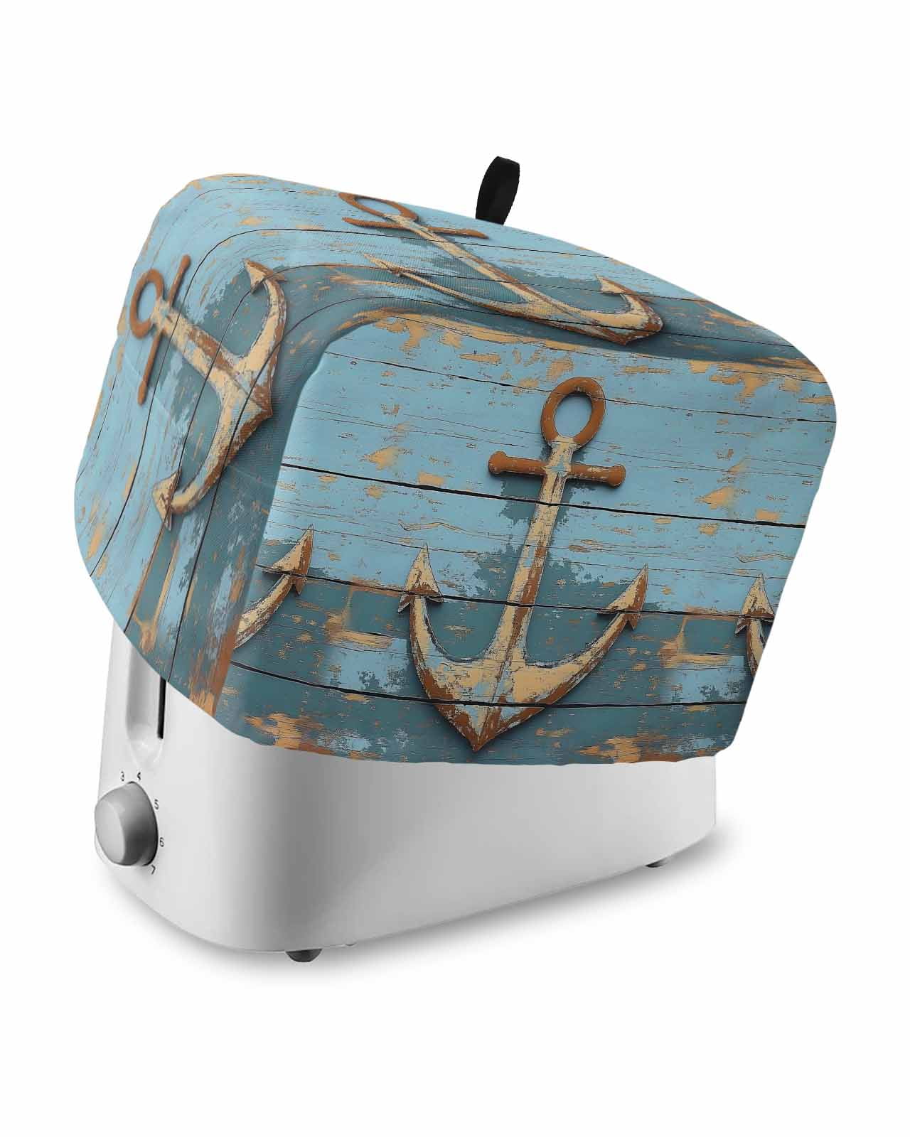Fsddascl Brown Nautical Anchor Small Toaster Cover 2 Slice, Kitchen ...