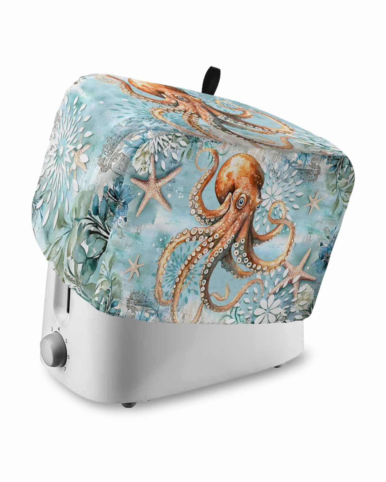 Fsddascl Brown Octopus Coastal Small Toaster Cover 2 Slice, Kitchen ...