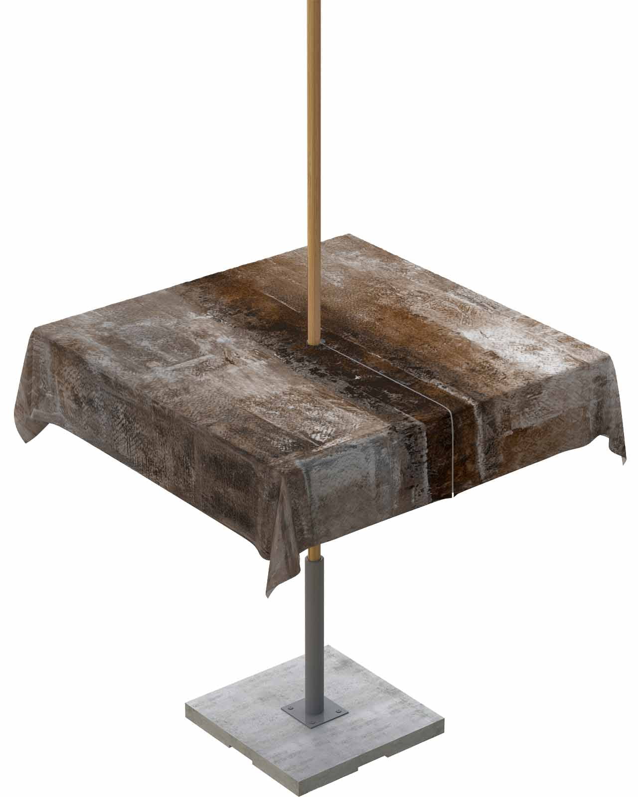 Fsddascl Brown Outdoor Tablecloth - 60x60 Inch Square Dining Table ...