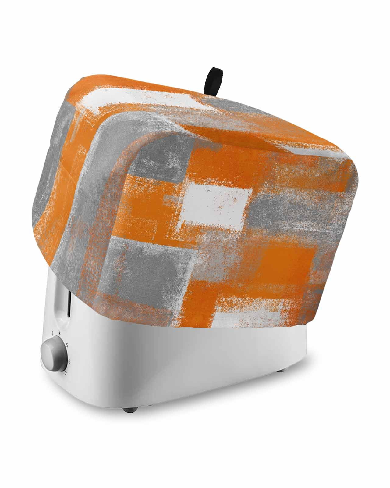 Fsddascl Burnt Orange Grey Small Toaster Cover 2 Slice, Kitchen ...