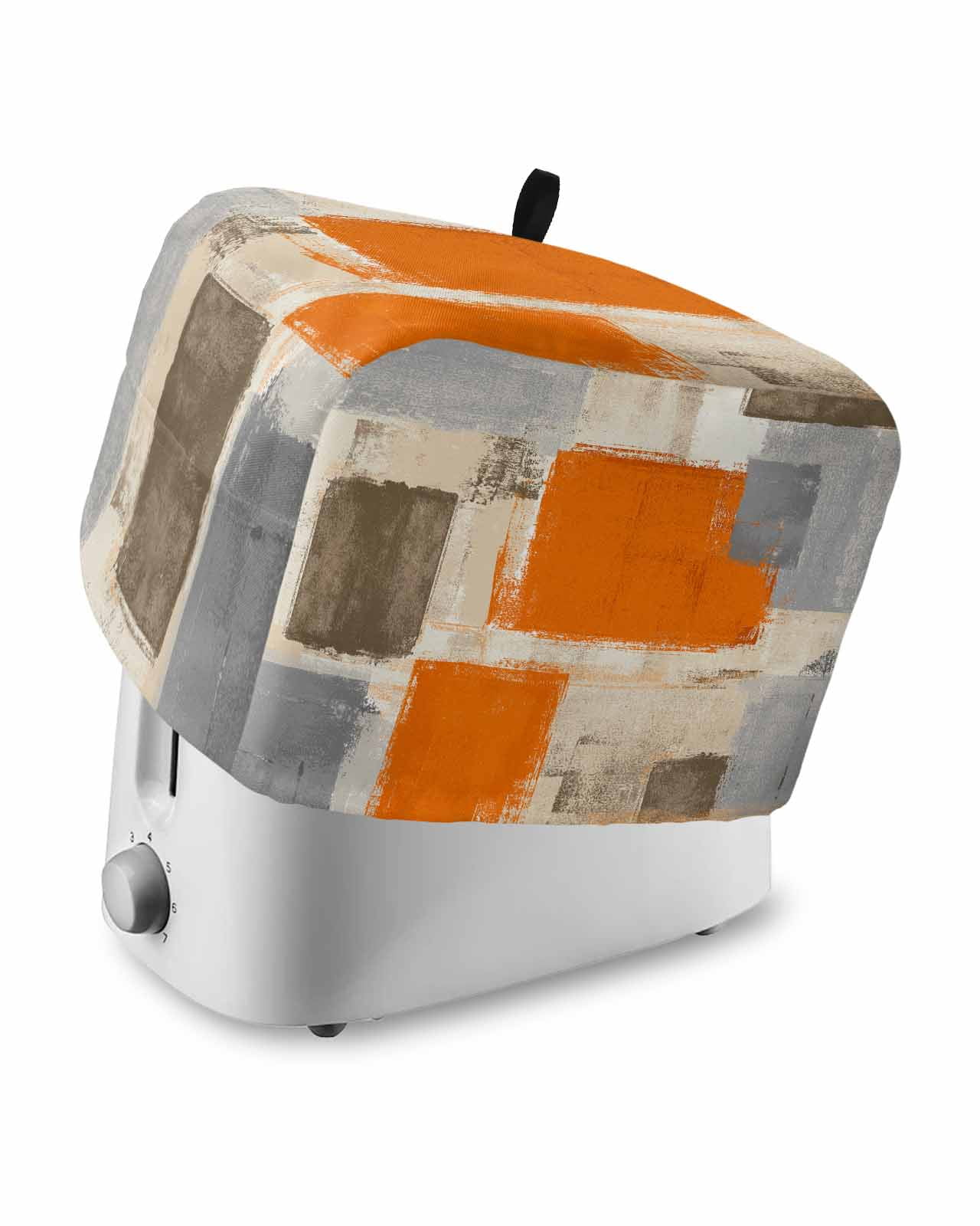 Fsddascl Burnt Orange Grey Toaster Cover 4 Slice, Large Kitchen ...