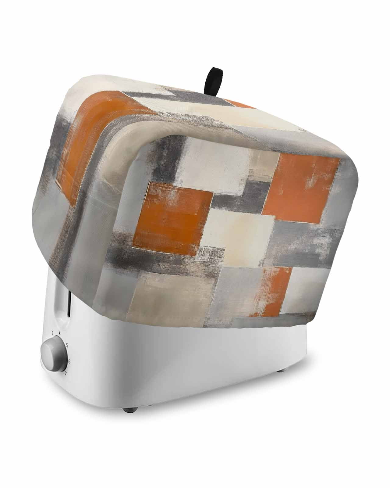 Fsddascl Burnt Orange Grey Toaster Cover 4 Slice, Large Kitchen ...