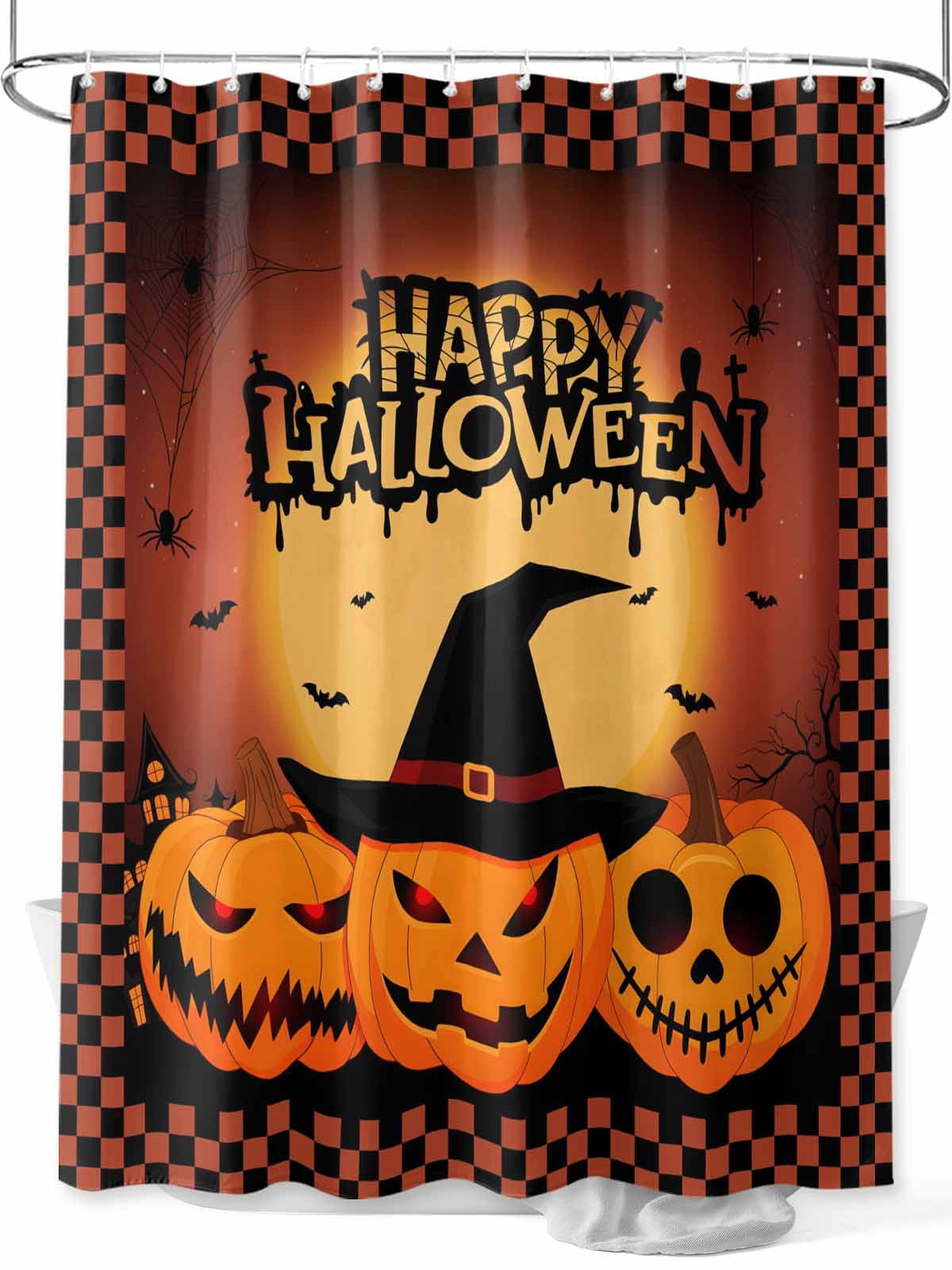 Halloween Shower Curtain Setnull