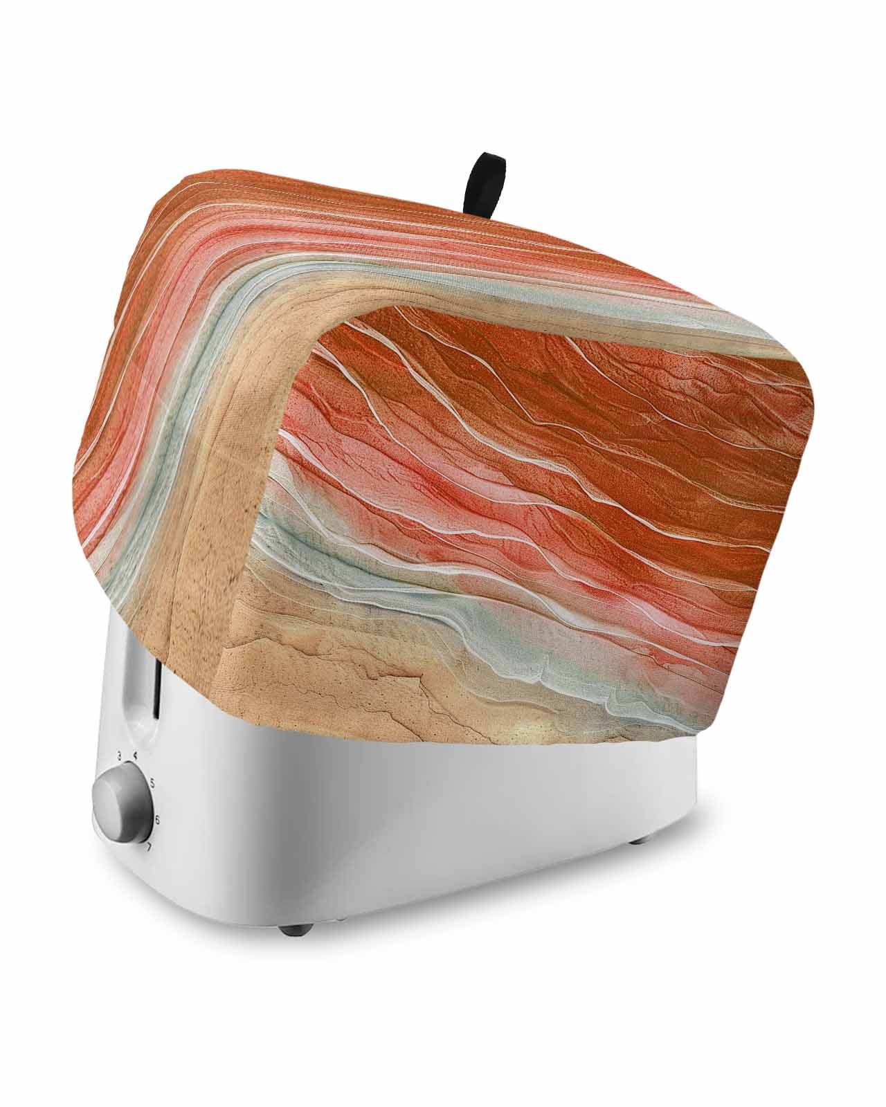 Fsddascl Burnt Orange Ombre Coastal Toaster Cover 2 Slice, Small ...