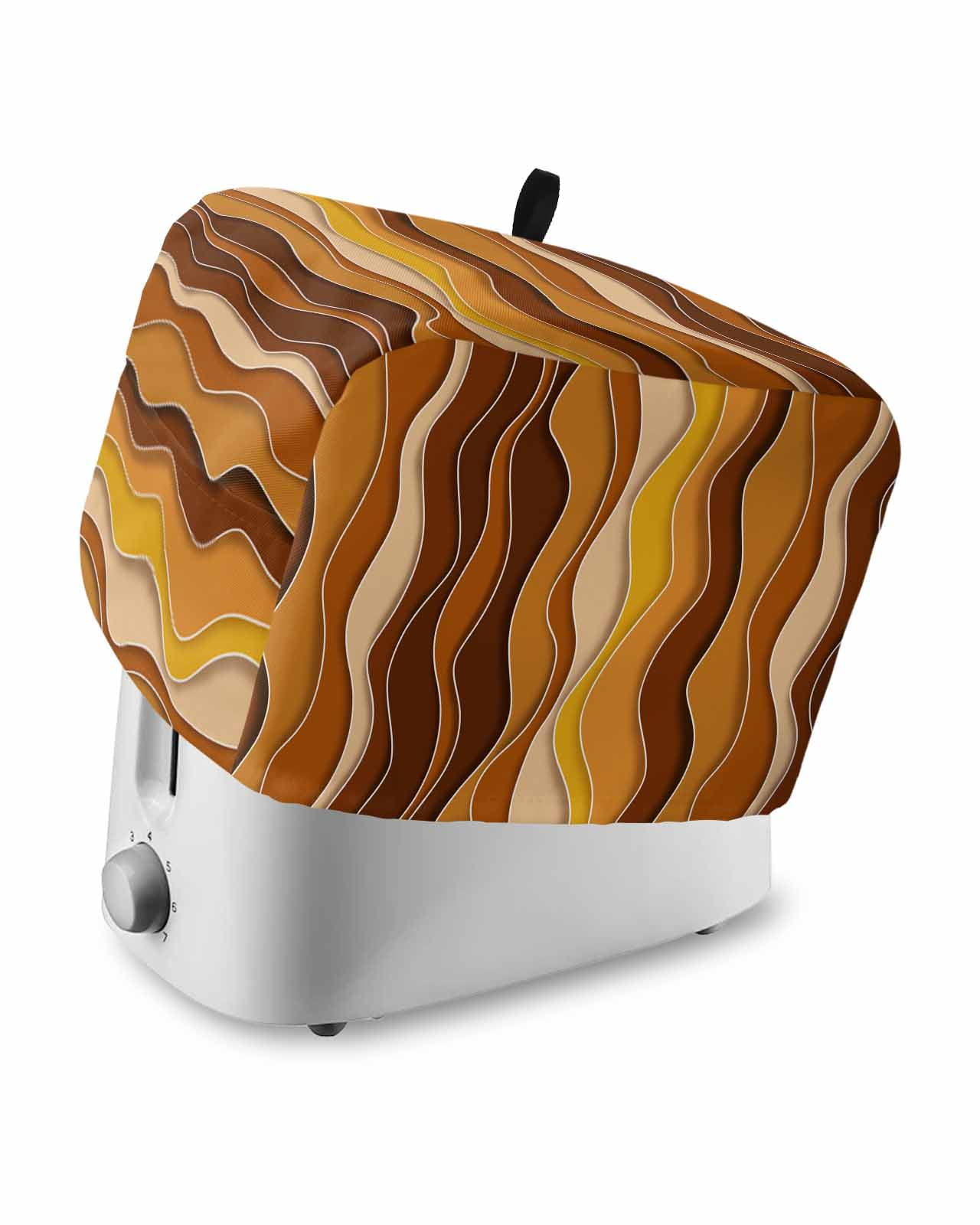 Fsddascl Burnt Orange Ombre Toaster Cover 4 Slice, Large Kitchen Appliance Covers, Abstract Art ...