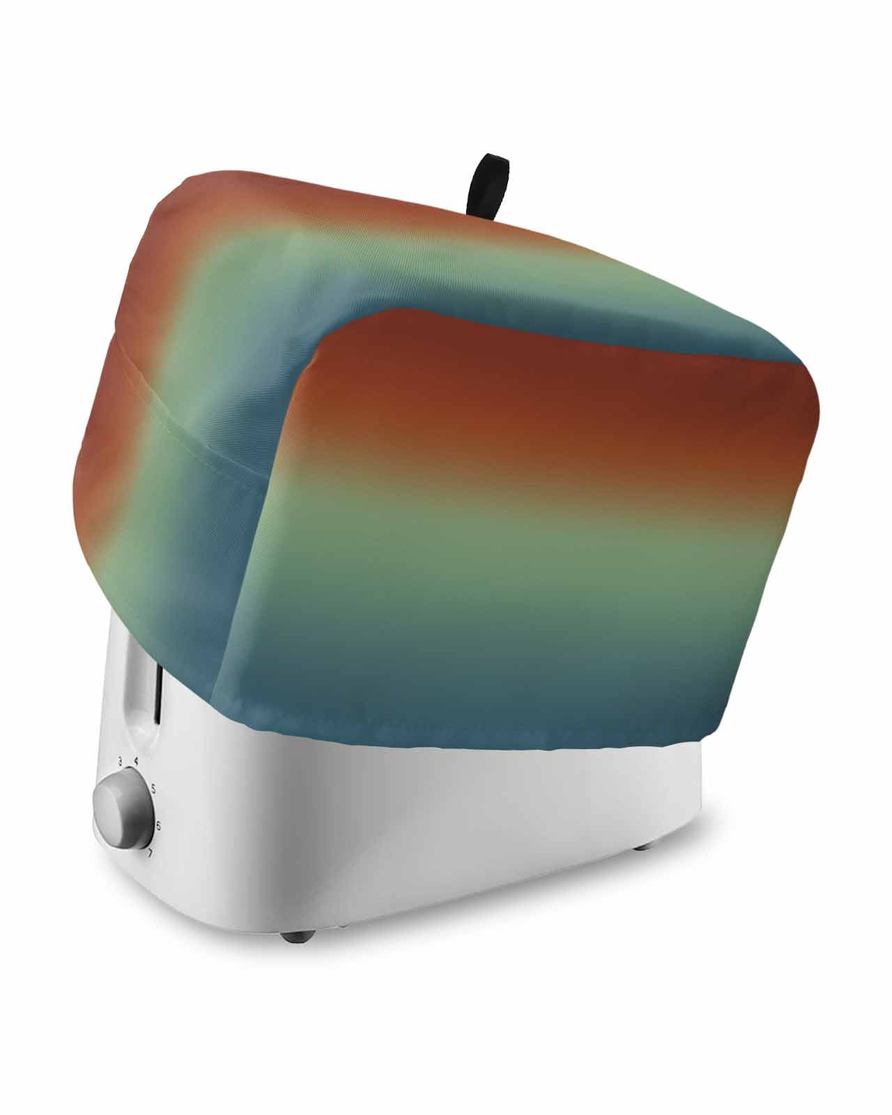Fsddascl Burnt Orange Teal Ombre Toaster Cover 2 Slice, Small Kitchen ...