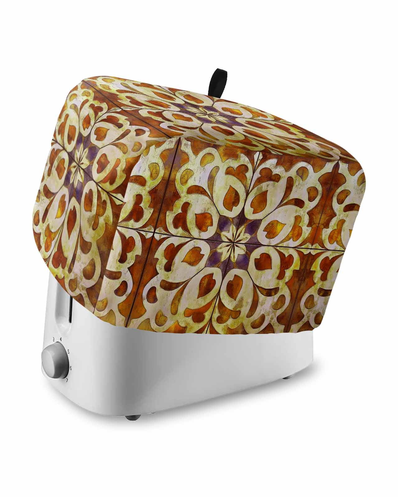 Fsddascl Burnt Orange Yellow Toaster Cover 2 Slice, Small Kitchen ...