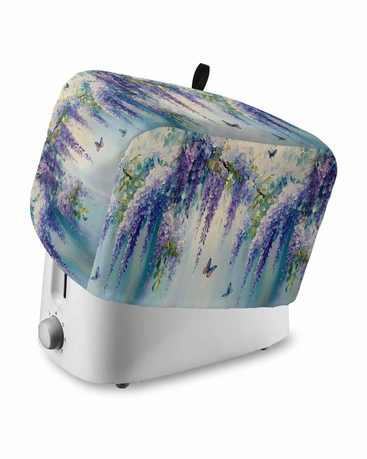 Fsddascl Butterfly Flower Toaster Cover 2 Slice, Small Kitchen ...