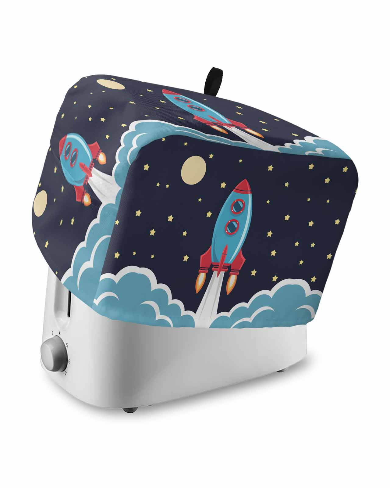 Fsddascl Cartoon Rocket Toaster Cover 4 Slice, Large Kitchen Appliance ...