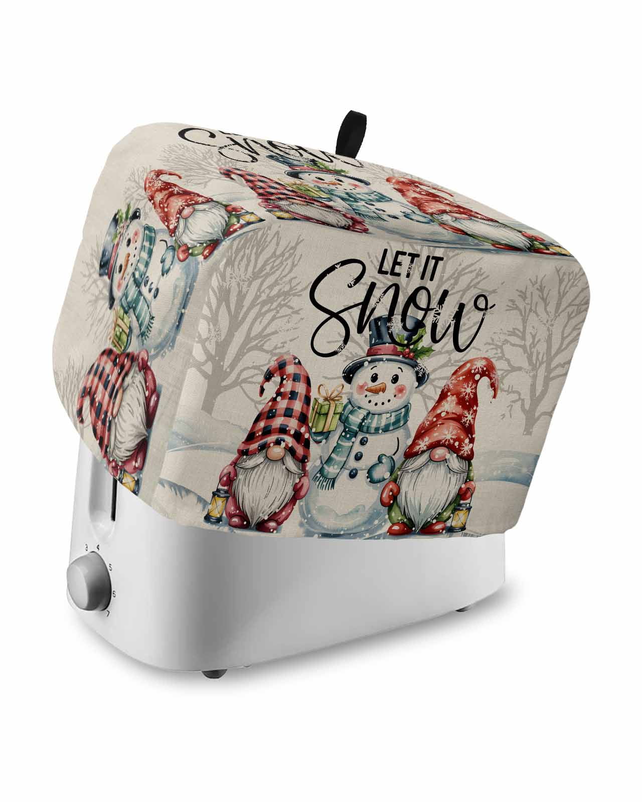 Fsddascl Christmas Snowman Small Toaster Cover 2 Slice, Kitchen ...