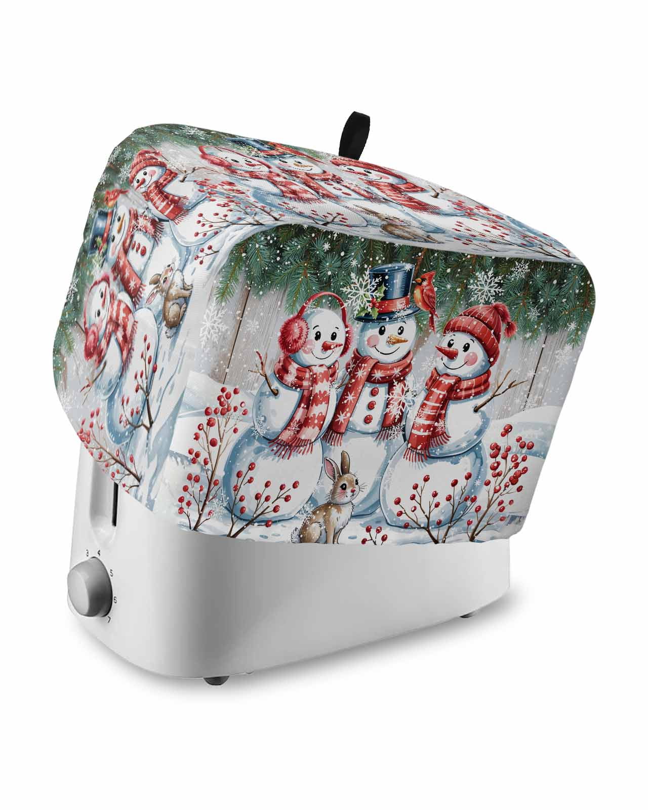 Fsddascl Christmas Snowman Toaster Cover 4 Slice, Large Kitchen ...