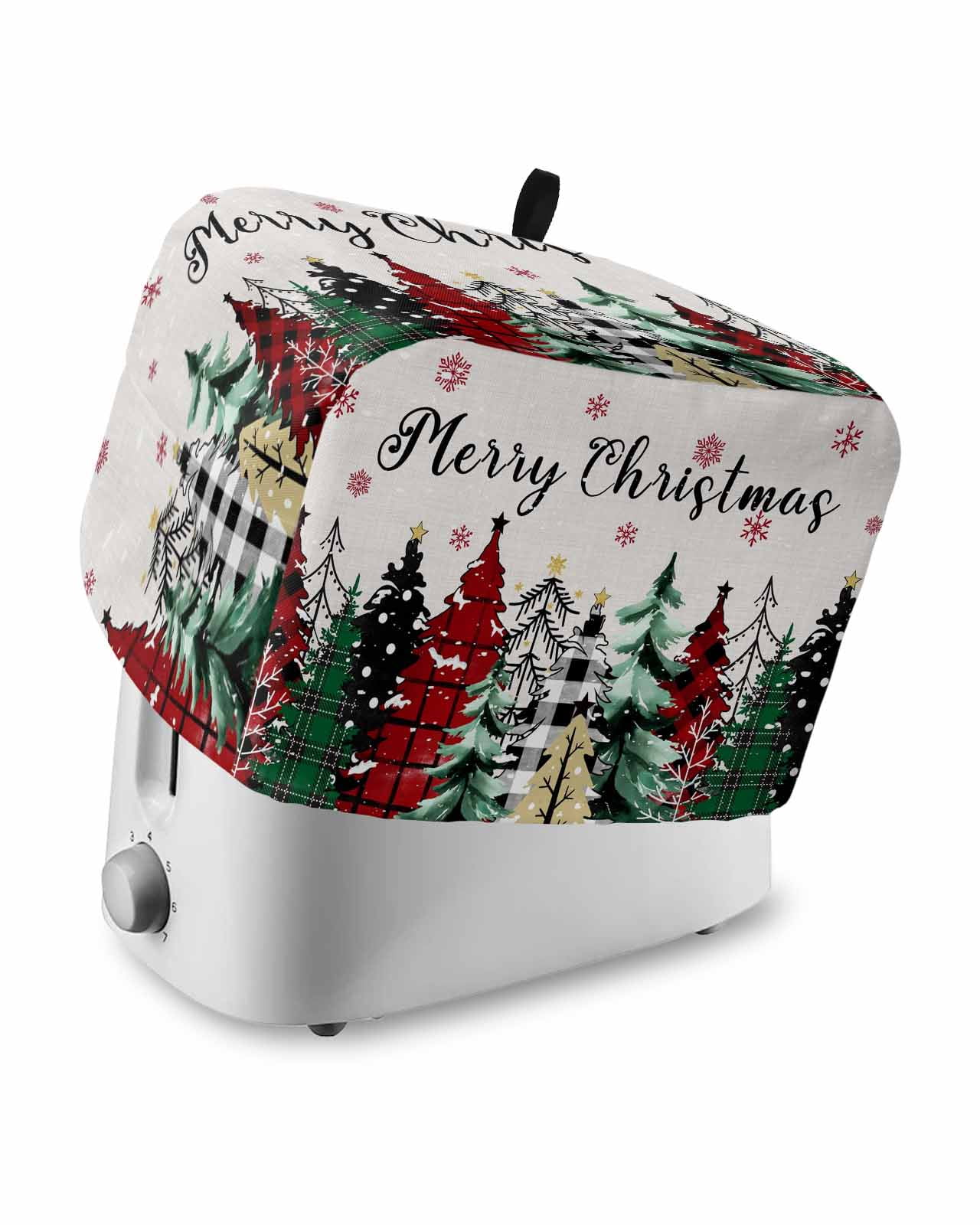 Fsddascl Christmas Tree Small Toaster Cover 2 Slice, Kitchen Appliance ...