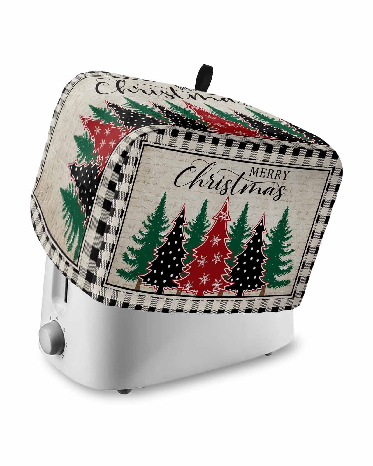 Fsddascl Christmas Trees Small Toaster Cover 2 Slice, Kitchen Appliance ...