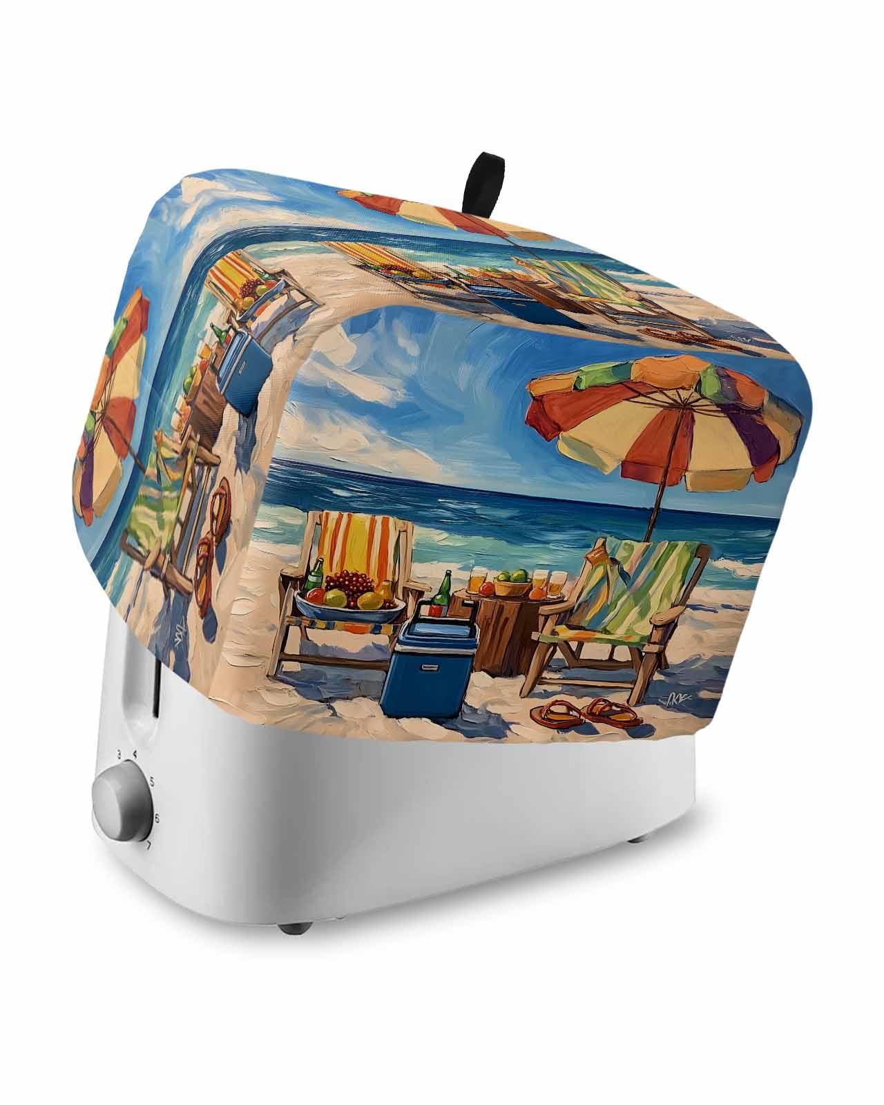 Fsddascl Coastal Beach Small Toaster Cover 2 Slice, Kitchen Appliance ...