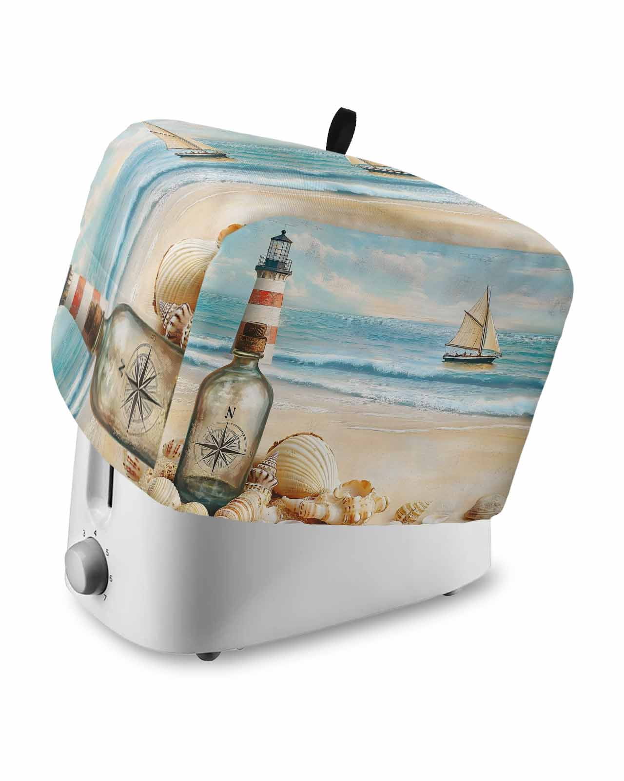 Fsddascl Coastal Beach Toaster Cover 2 Slice, Small Kitchen Appliance ...
