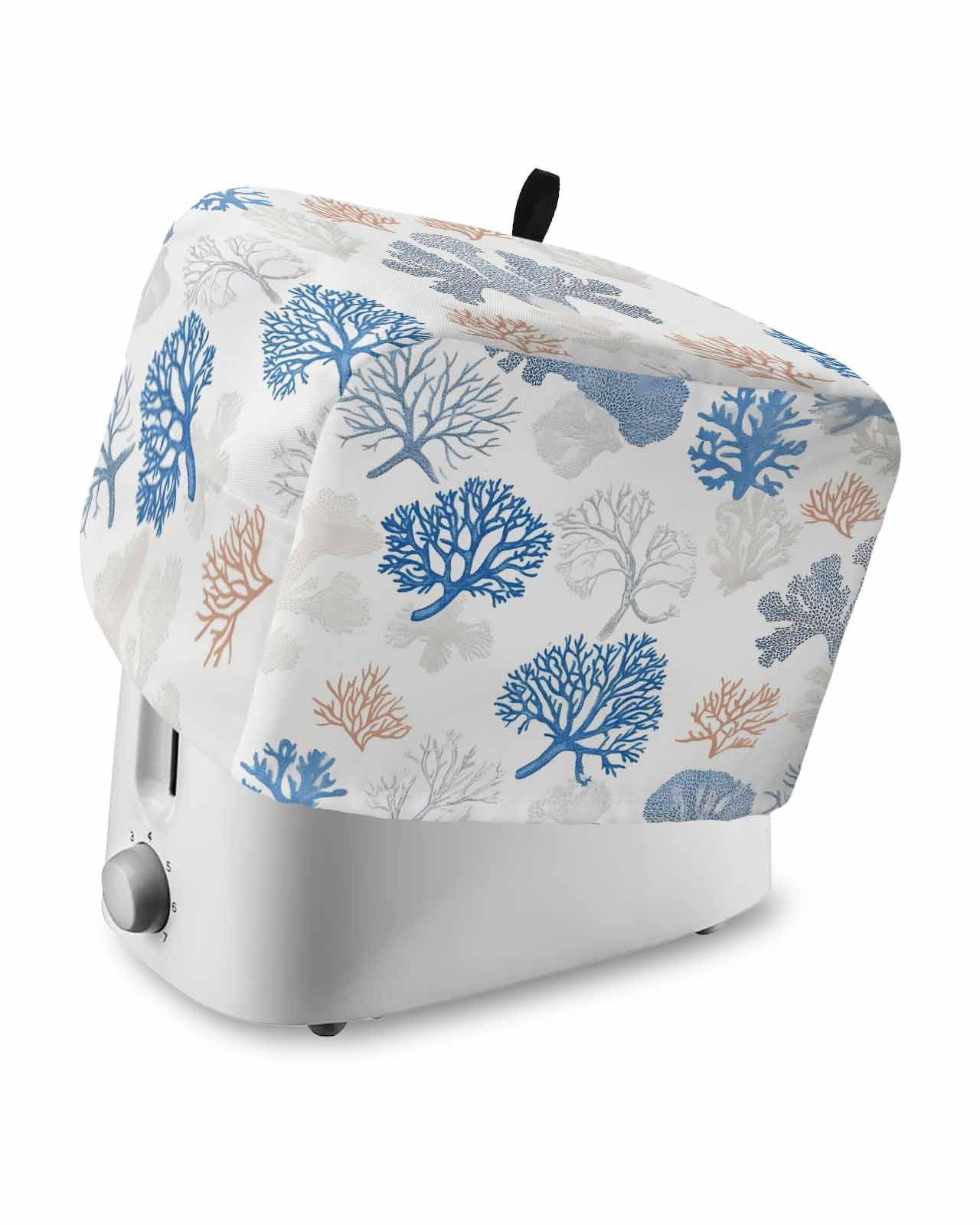 Fsddascl Coastal Blue Coral Toaster Cover 2 Slice, Small Kitchen ...