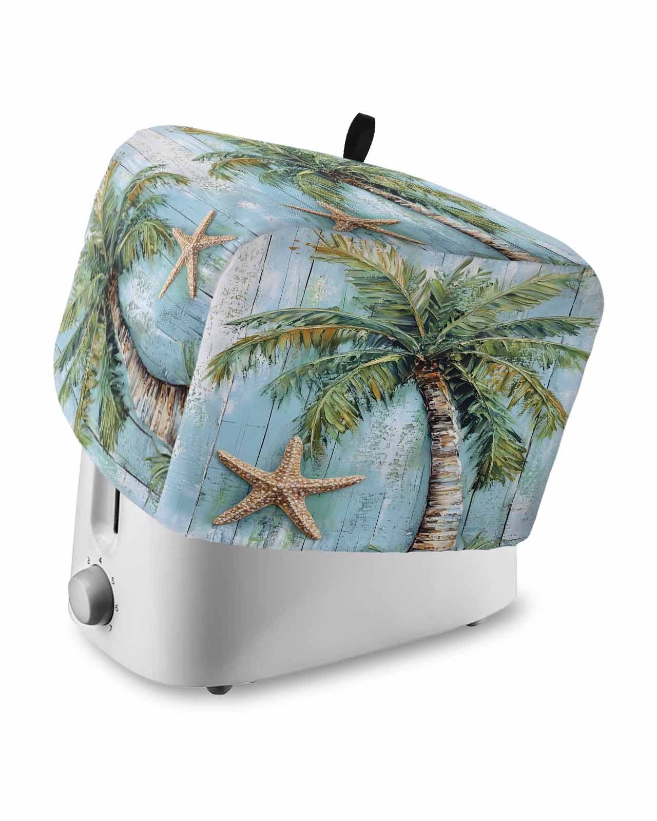 Fsddascl Coastal Blue Green Tree Toaster Cover 4 Slice, Large Kitchen ...