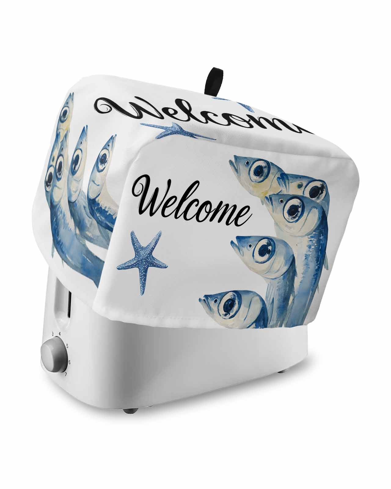 Fsddascl Coastal Fish Toaster Cover 2 Slice, Small Kitchen Appliance ...