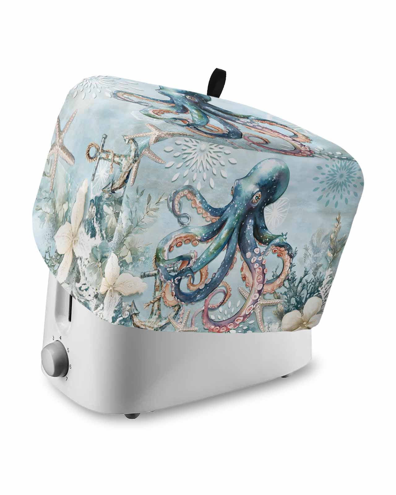 Fsddascl Coastal Octopus Small Toaster Cover 2 Slice, Kitchen Appliance ...