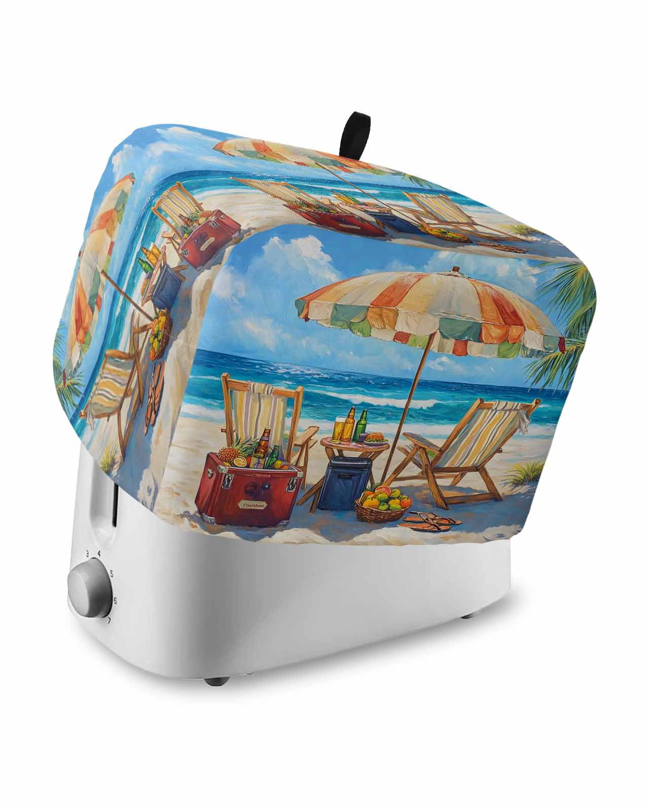 Fsddascl Coastal Sea Wave Blue Toaster Cover 2 Slice, Small Kitchen ...