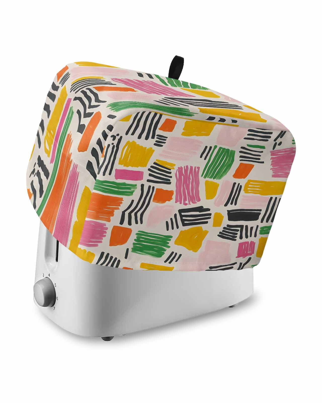 Fsddascl Color Block Small Toaster Cover 2 Slice, Kitchen Appliance ...