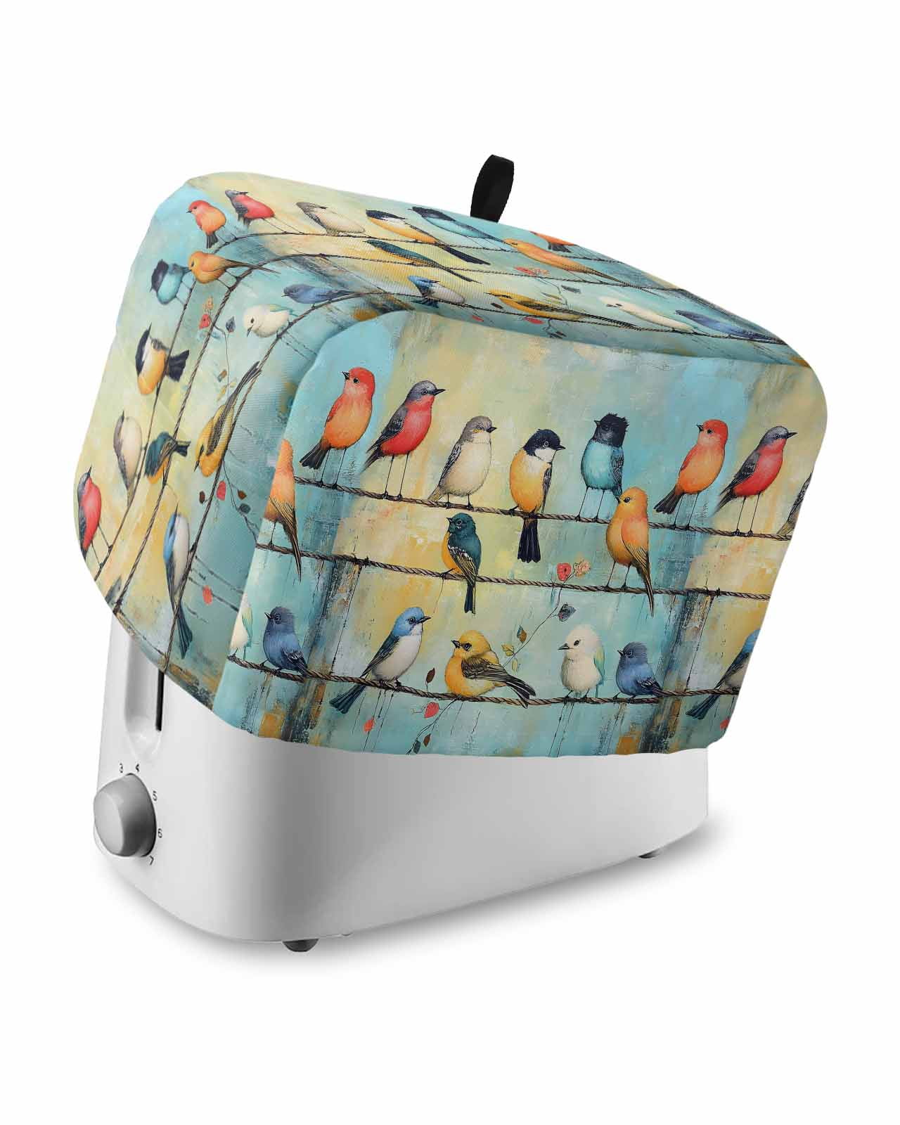 Fsddascl Colorful Birds Small Toaster Cover 2 Slice, Kitchen Appliance ...