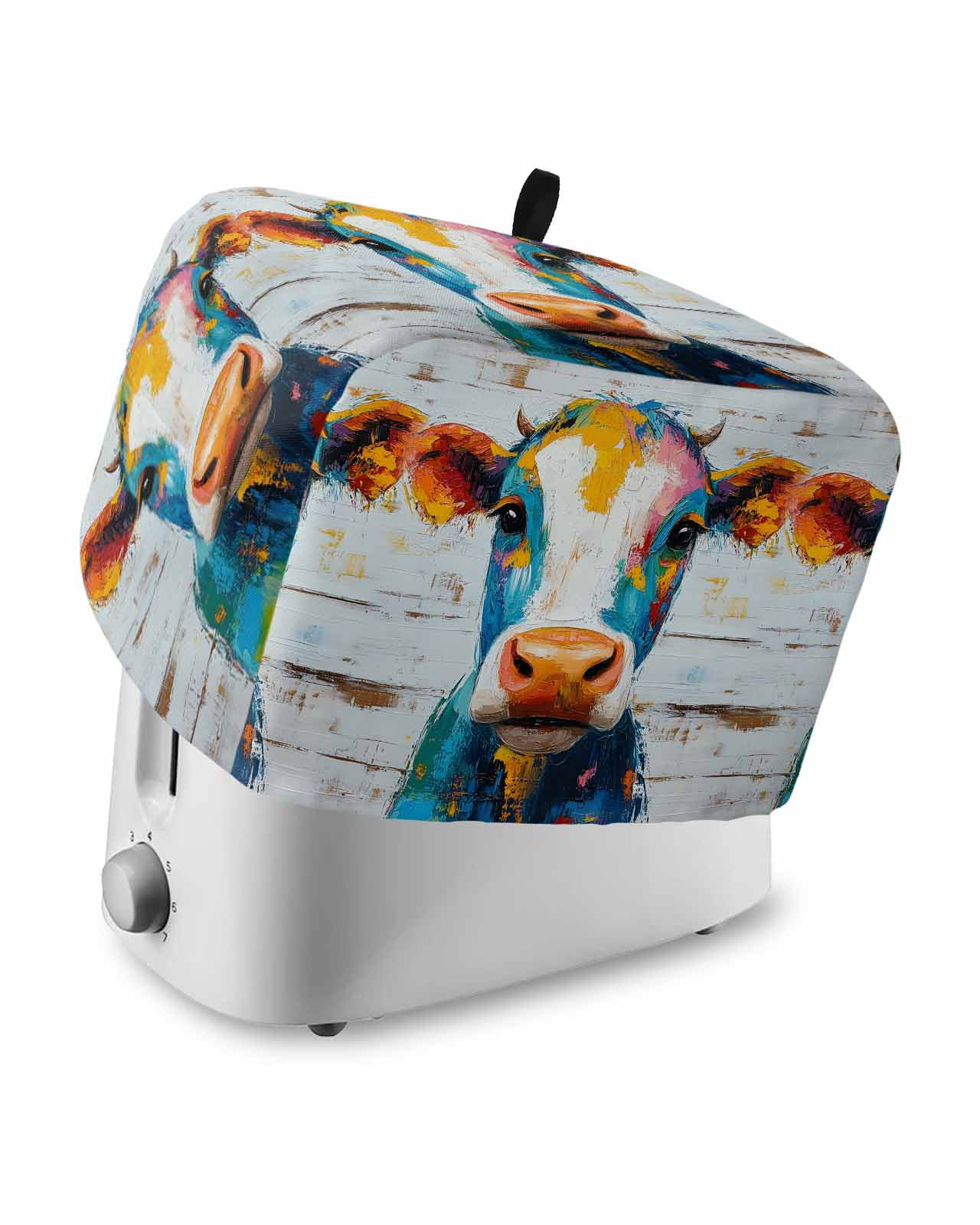 Fsddascl Colorful Cow Toaster Cover 2 Slice, Small Kitchen Appliance ...