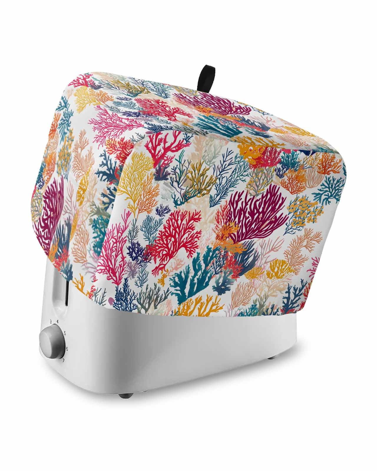 Fsddascl Coral Coastal Small Toaster Cover 2 Slice, Kitchen Appliance ...