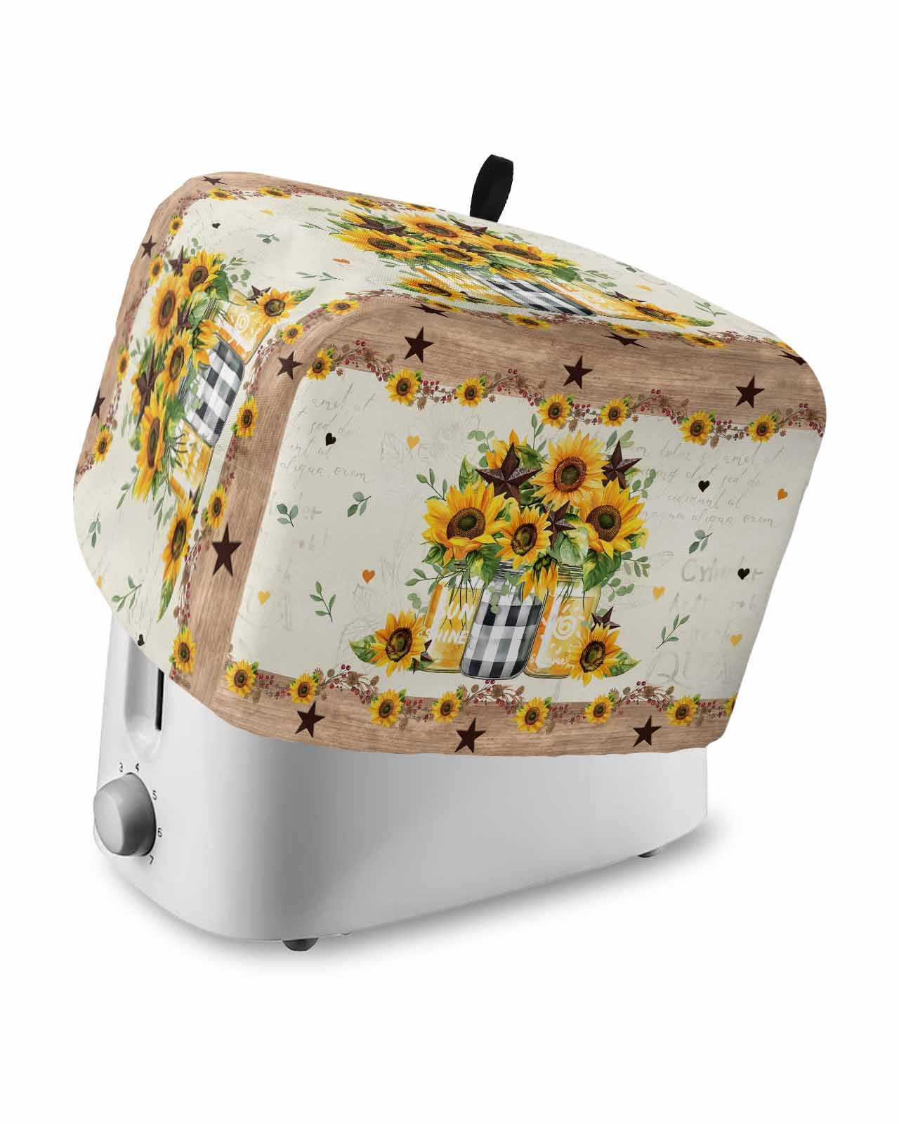 Fsddascl Country Star Sunflower Toaster Cover 2 Slice, Small Kitchen ...