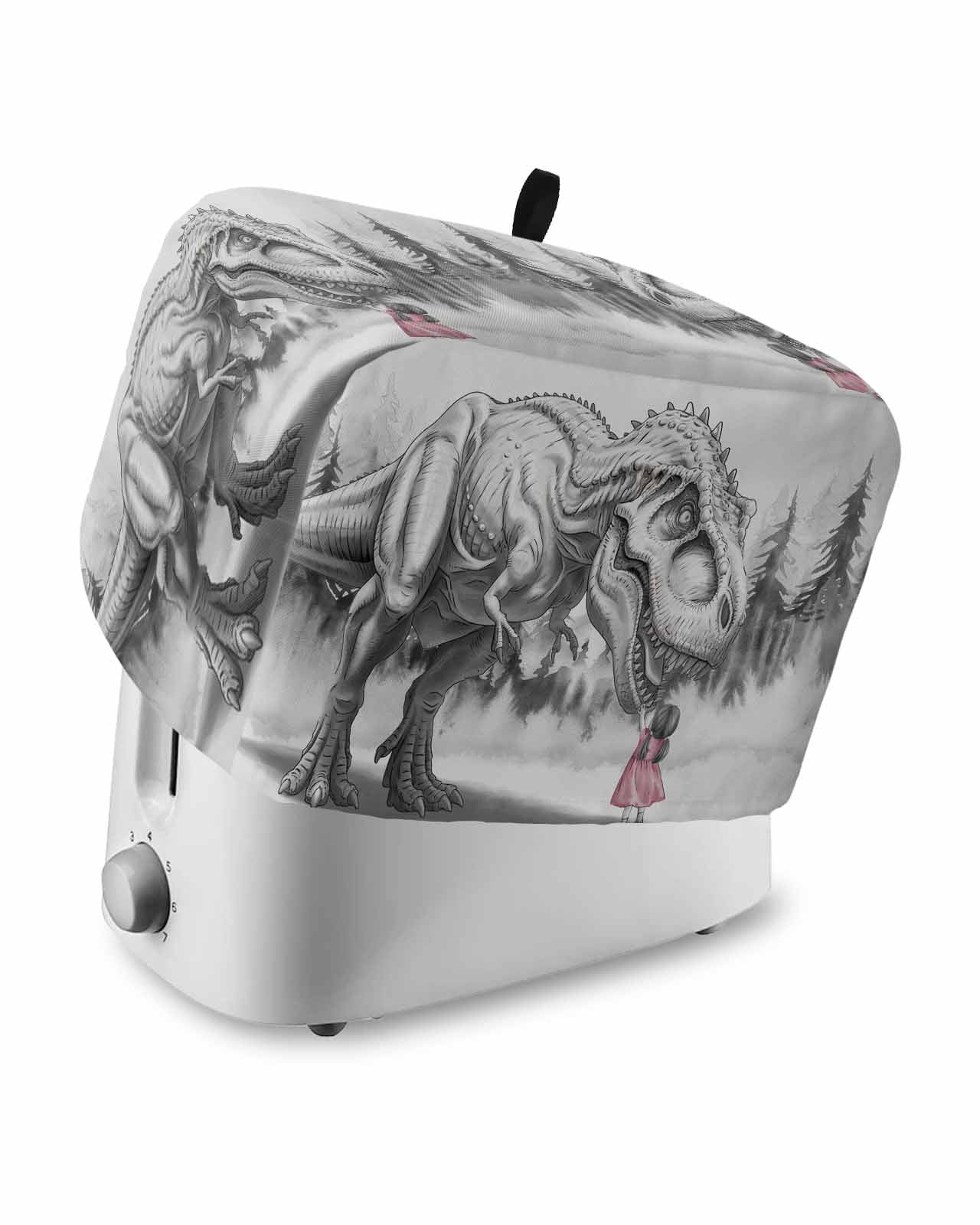 Fsddascl Dinosaurs Girl Small Toaster Cover 2 Slice, Kitchen Appliance ...