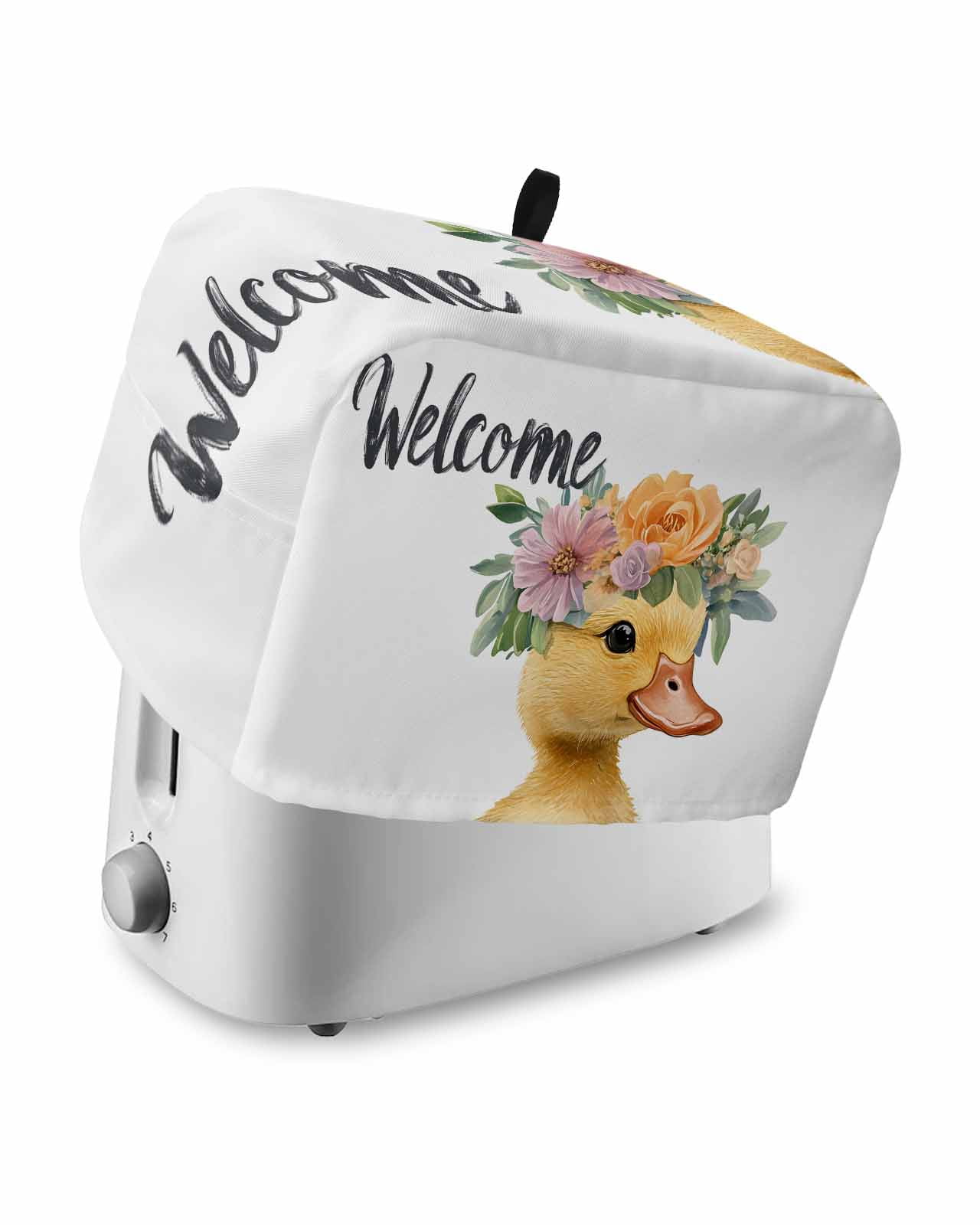 Fsddascl Farm Duck Flower Small Toaster Cover 2 Slice, Kitchen ...