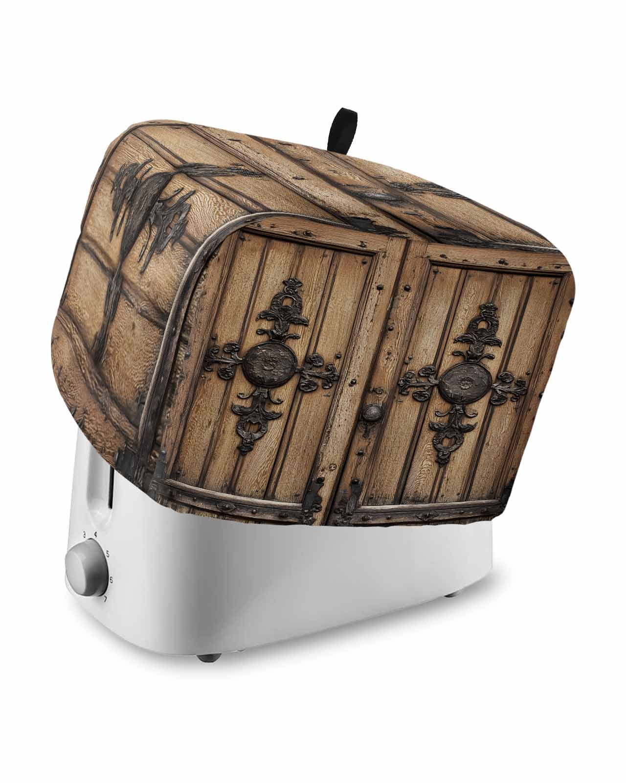 Fsddascl Farmhouse Brown Small Toaster Cover 2 Slice, Kitchen Appliance ...