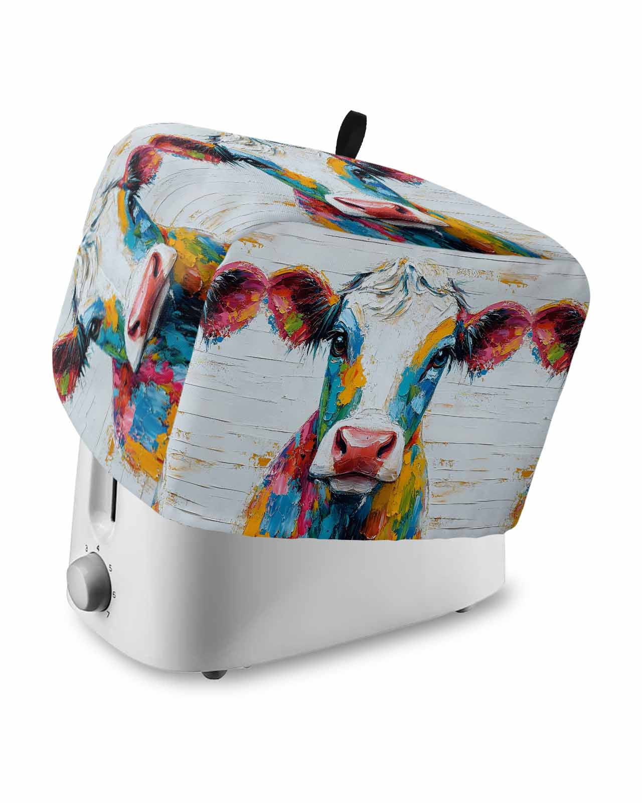 Fsddascl Farmhouse Cow Toaster Cover 2 Slice, Small Kitchen Appliance ...