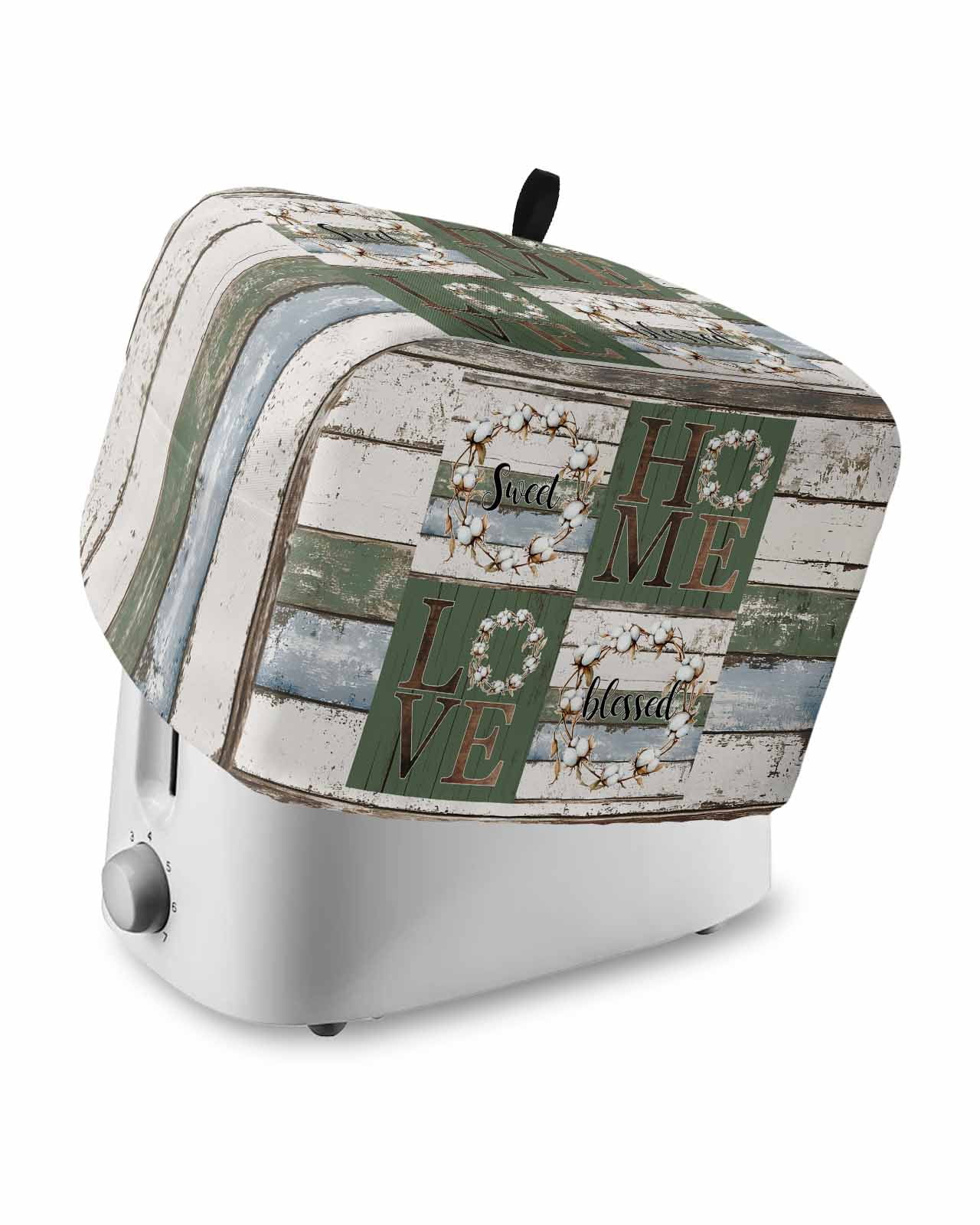 Fsddascl Farmhouse Home Vintage Small Toaster Cover 2 Slice, Kitchen ...