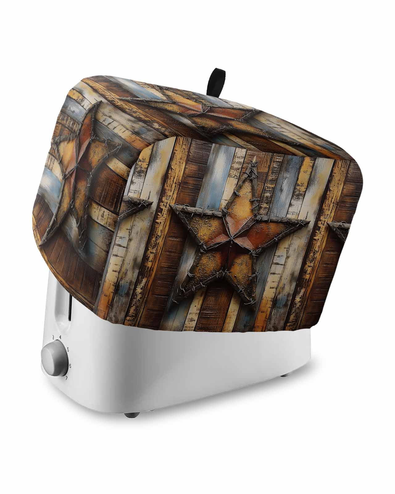 Fsddascl Farmhouse Retro Toaster Cover 4 Slice, Large Kitchen Appliance ...